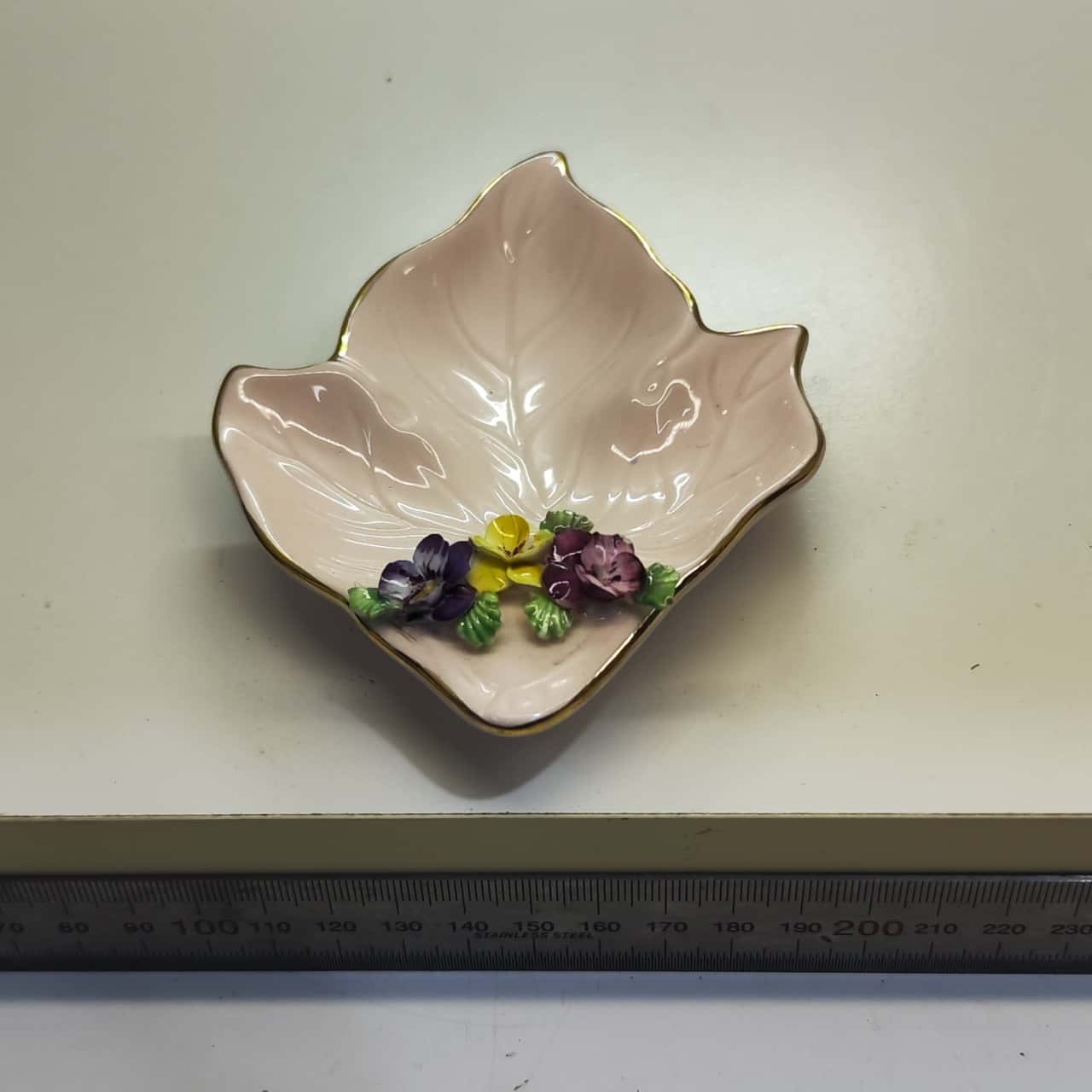 Staffordshire England Mini Leaf Platter Server Plate Dish
