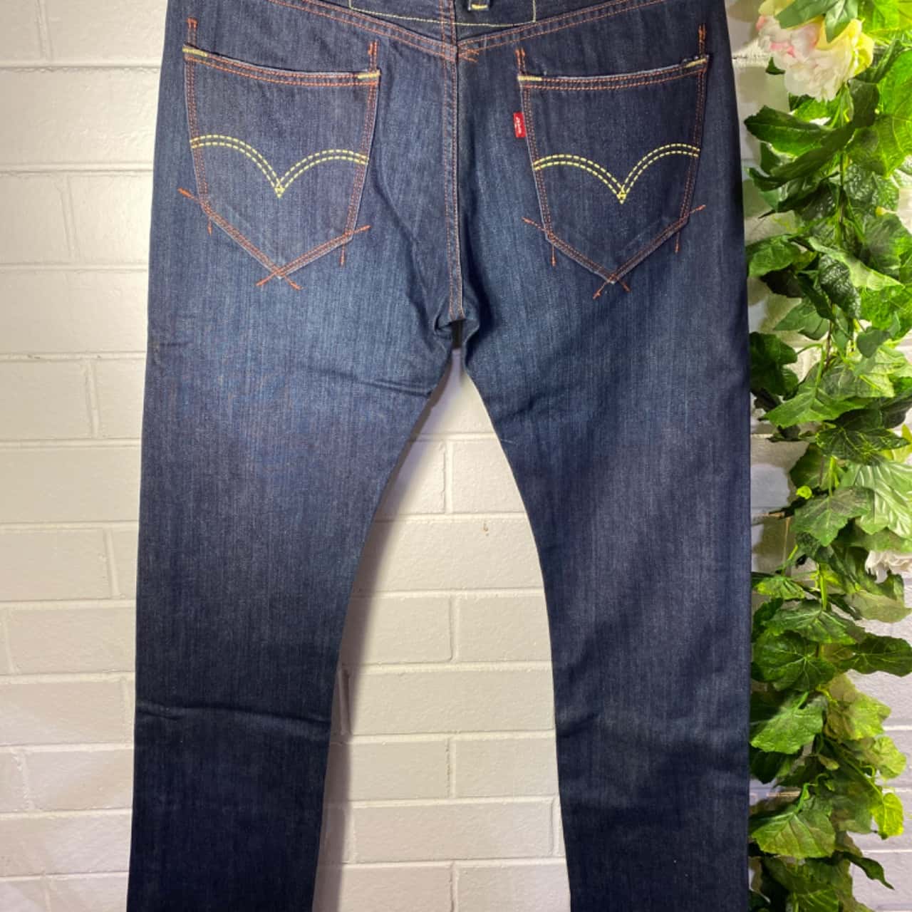 Levis Mens 522 Size 33 Slim Jeans Blue (s)