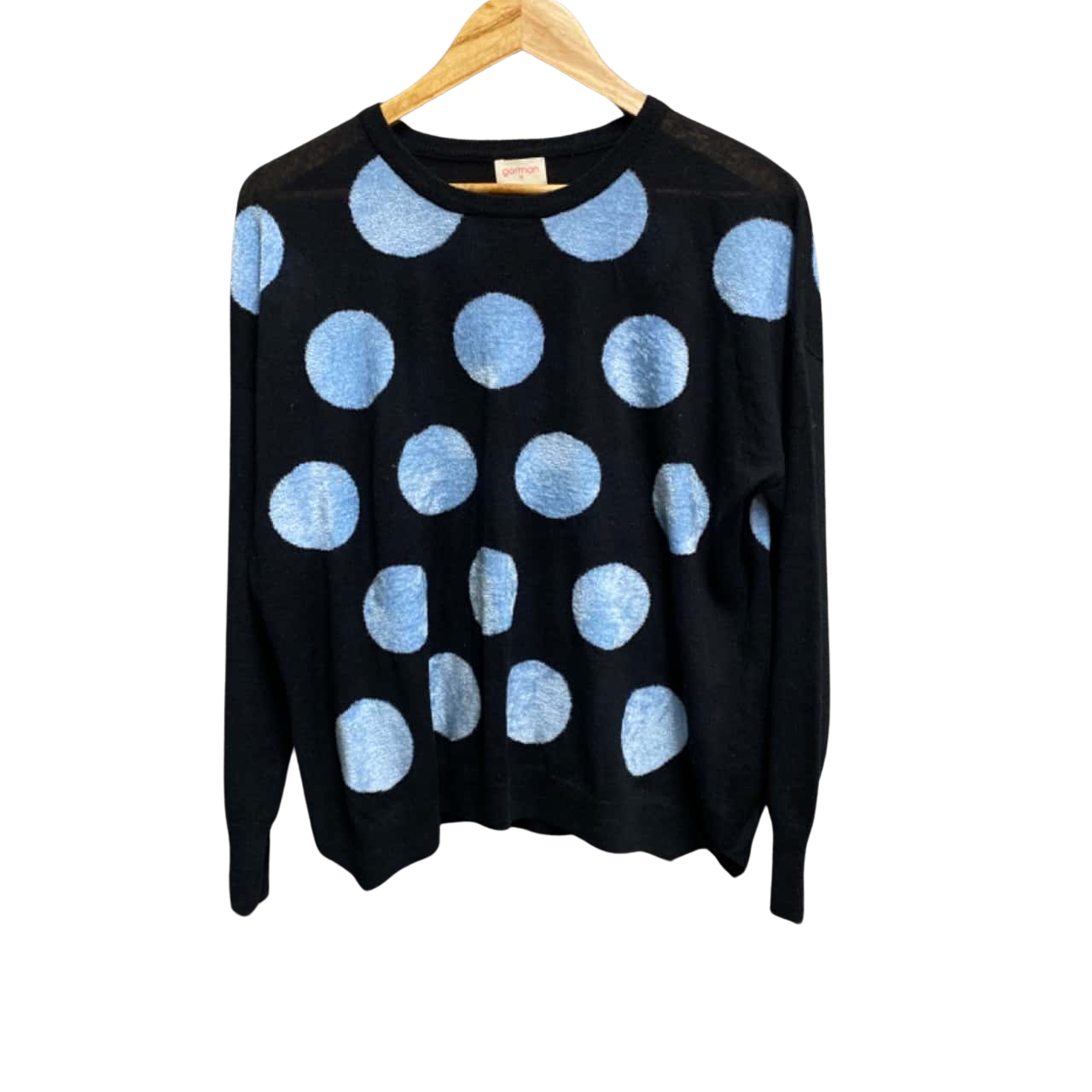 Gorman Womens Size 12 Crew Neck Black / Blue (s)