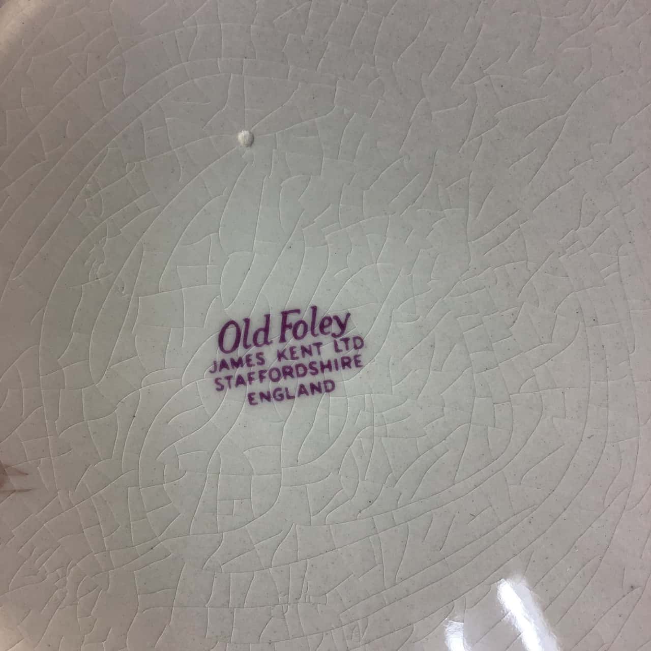 Old Foley James Kent Plate