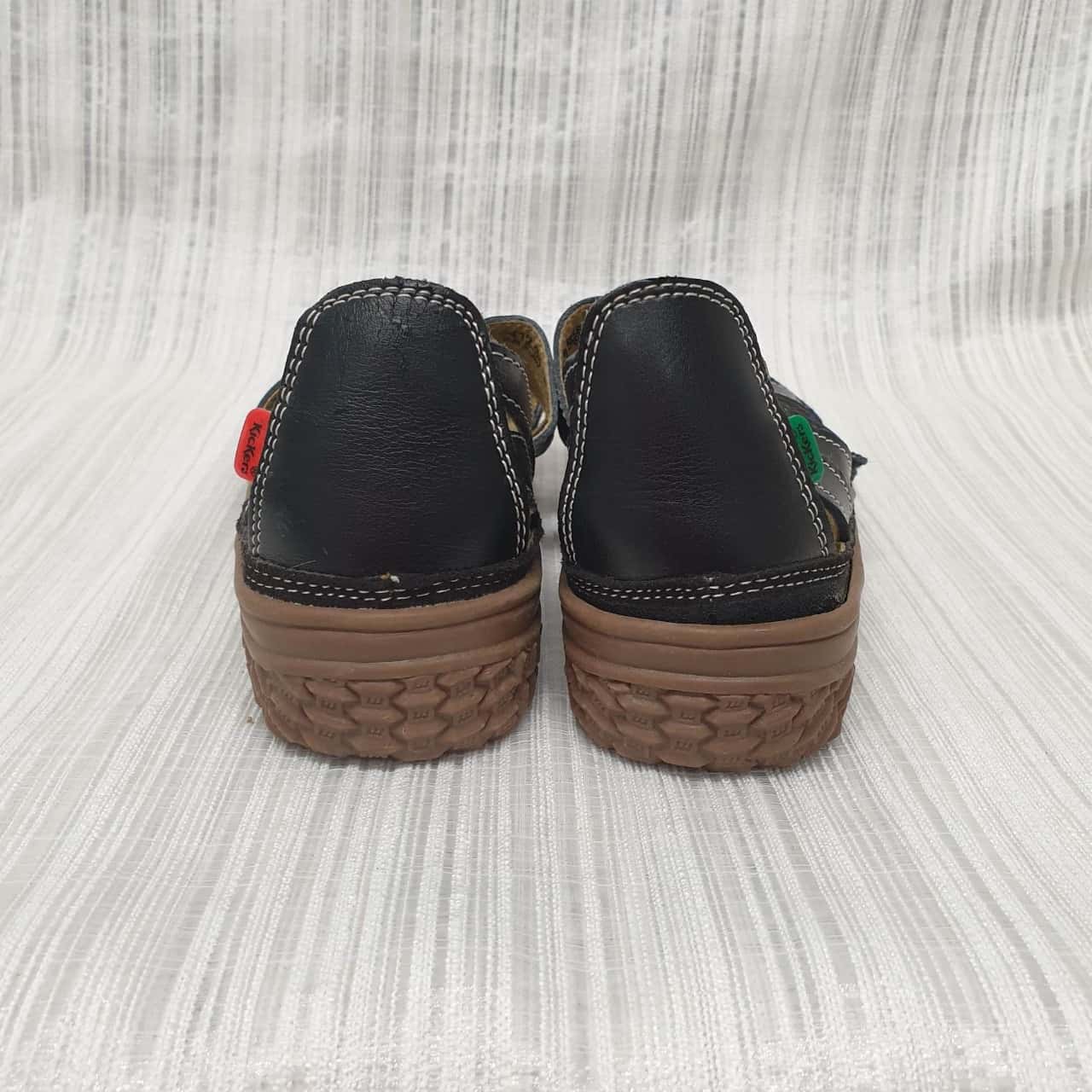 Kickers Made In France Flat School Style Navy Blue Cover Toes Sandal ...