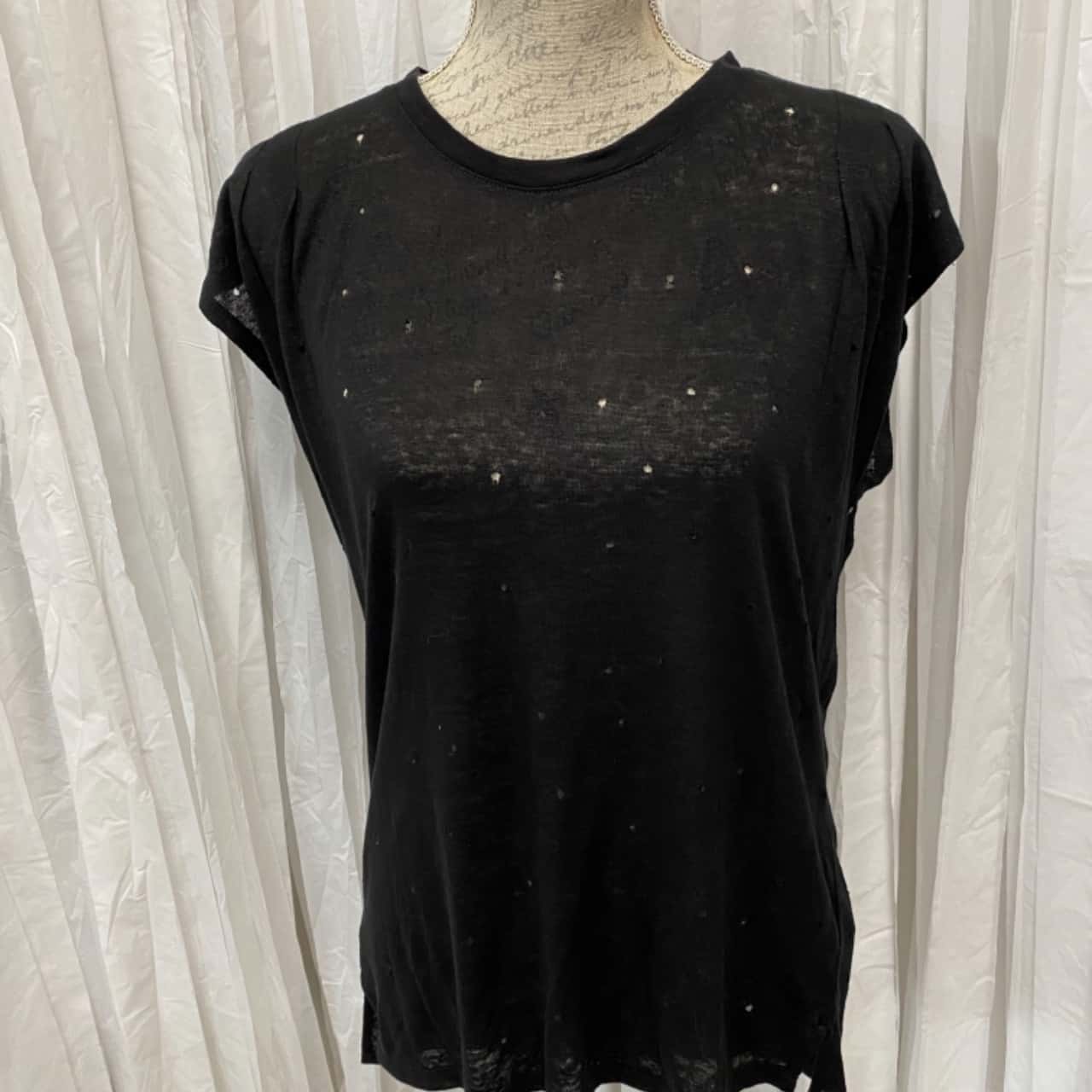 Decjuba Womens Size S T-shirts Black (s)