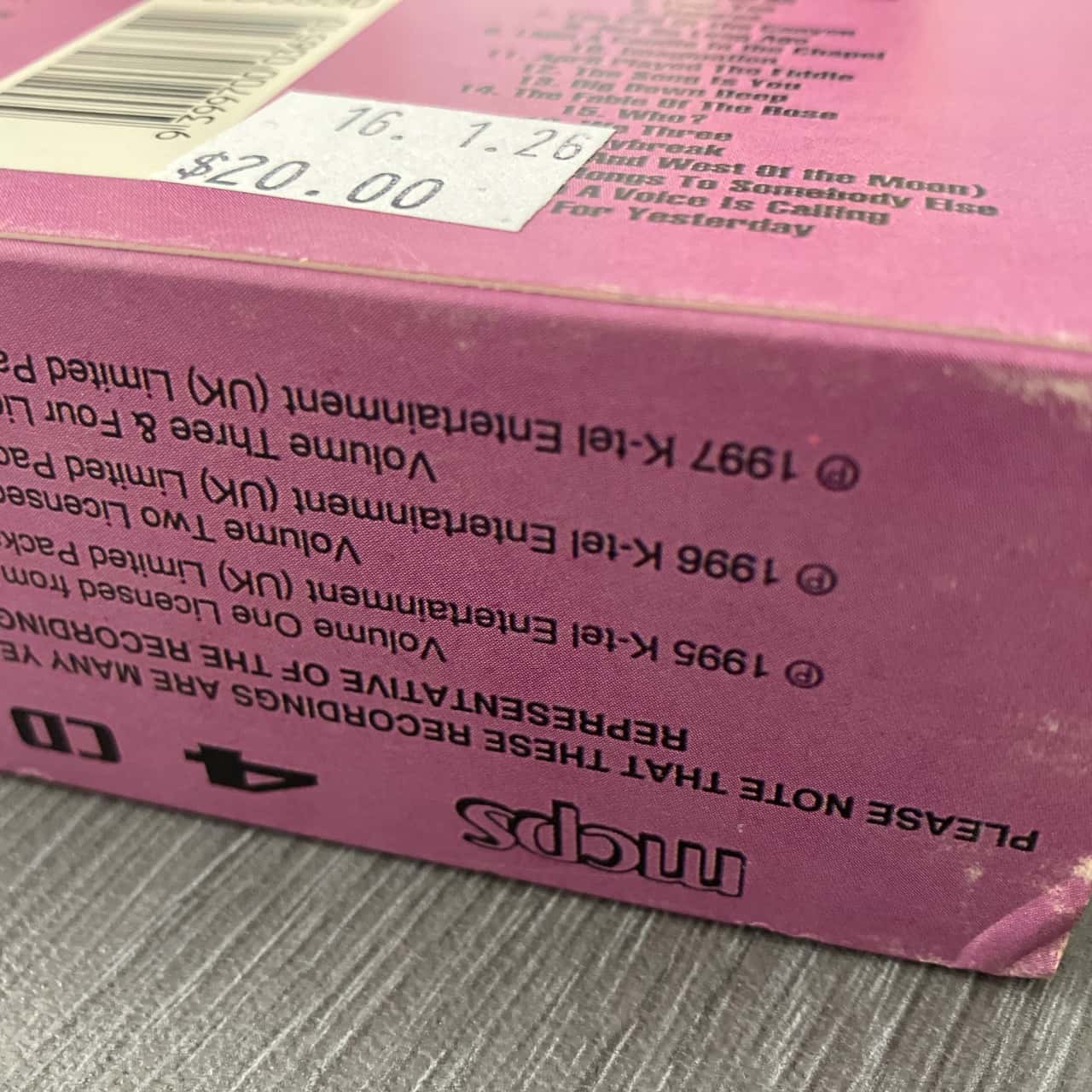 The Frank Sinatra Coll 4 disc set