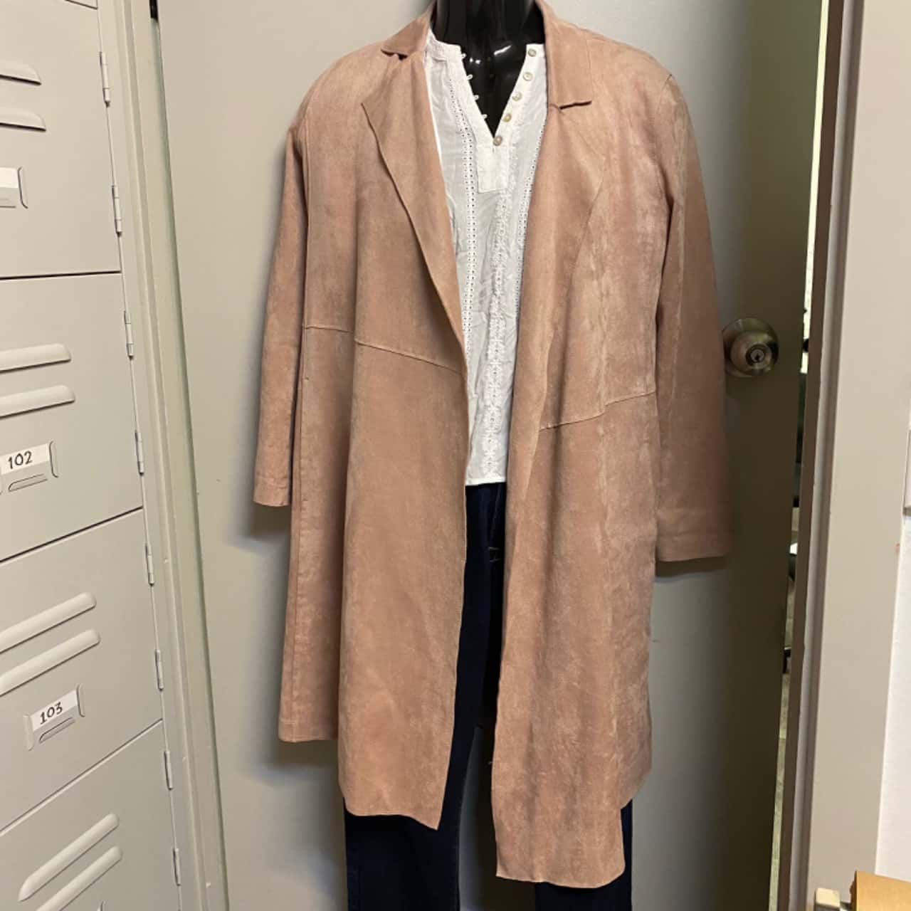 Womens Suede Jacket Marc Cain Size N2 10-12