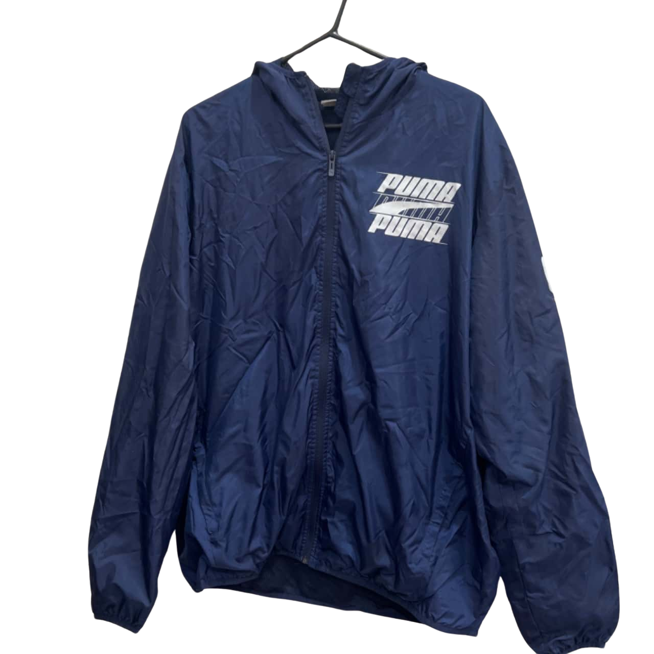 Puma Mens Size XL Navy Blue Raincoat