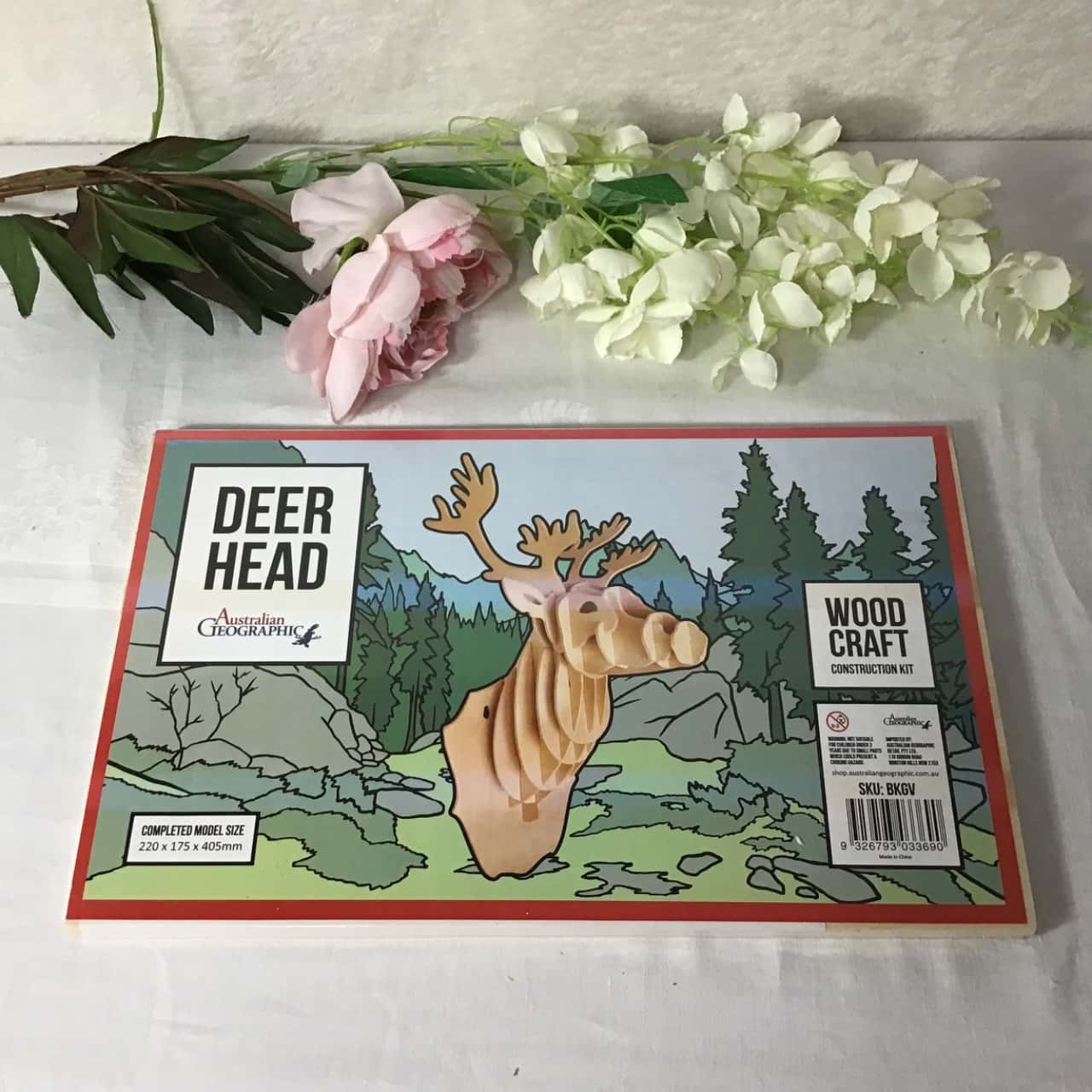 Australian Geographic Deer Head Wood Craft Construction Kit (new)(s)