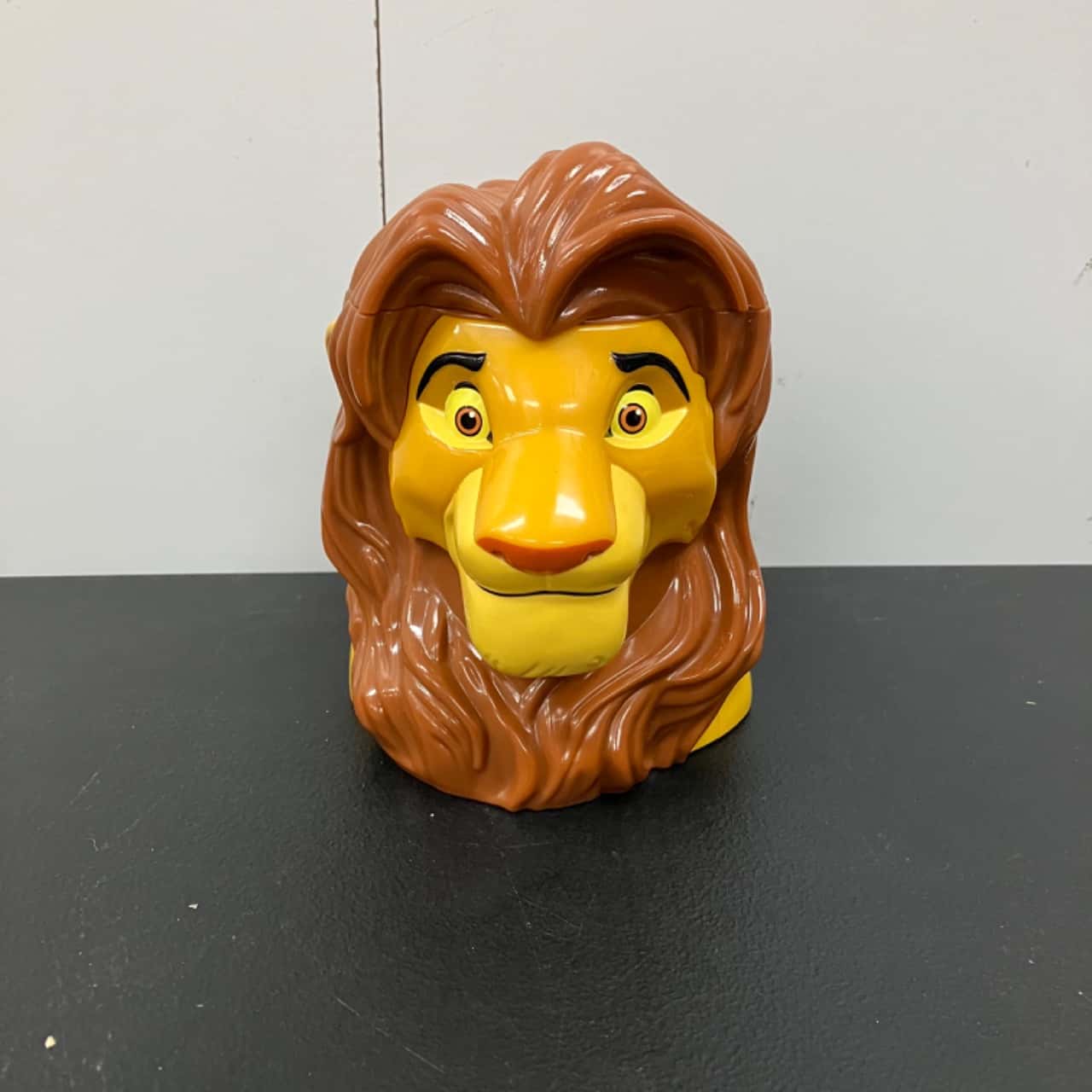 Vintage Disney On Ice Simba Plastic Flip Top Mug