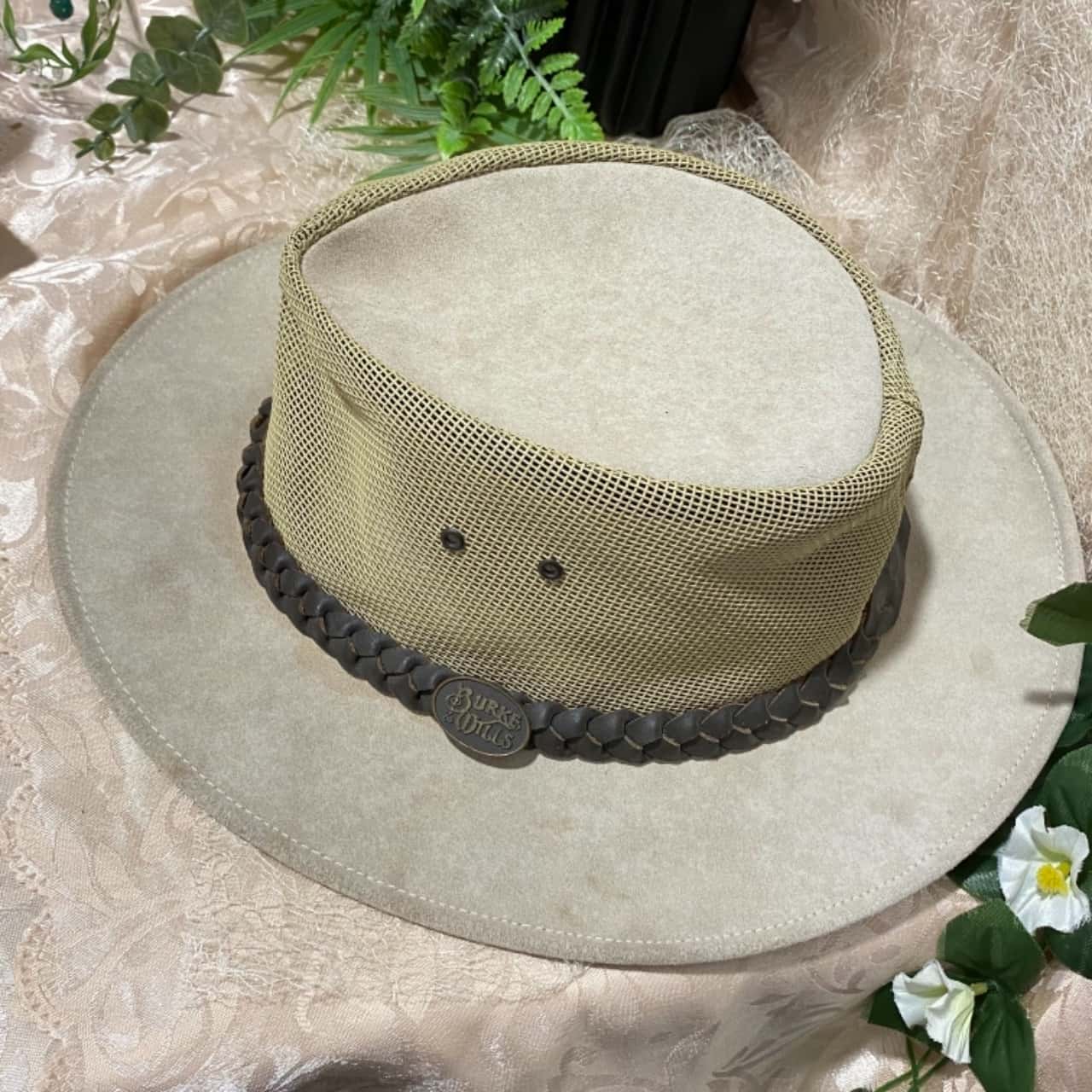 Burke Wills Wide Brim Hat XL Leather