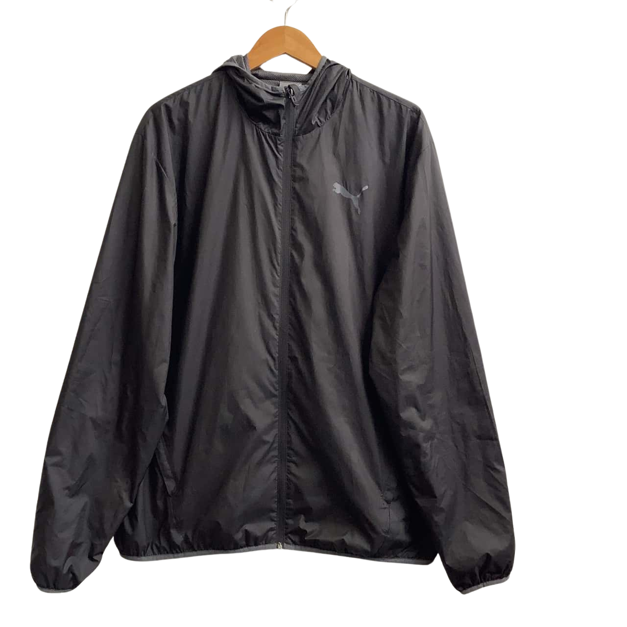 Puma Mens Size XL-2XL Front Zipper Performance Jacket Black(s)