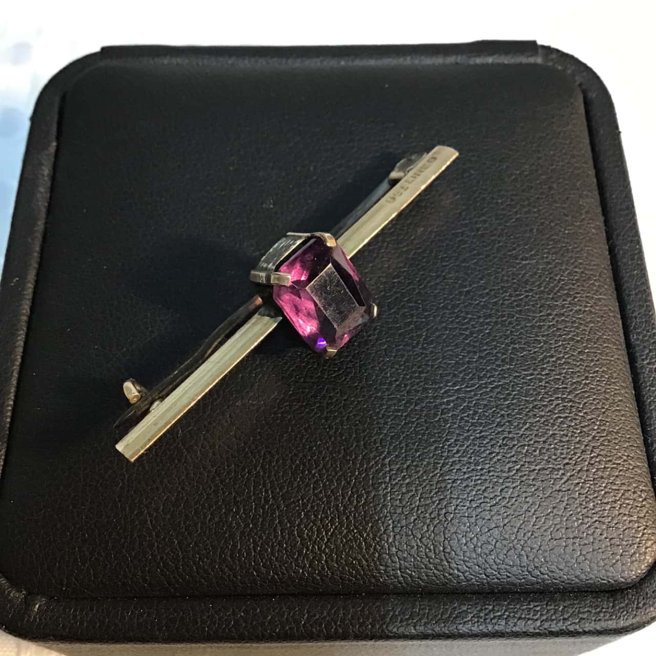 Womens S/Silver/ Gold Plate with Amethyst Brooch(s)