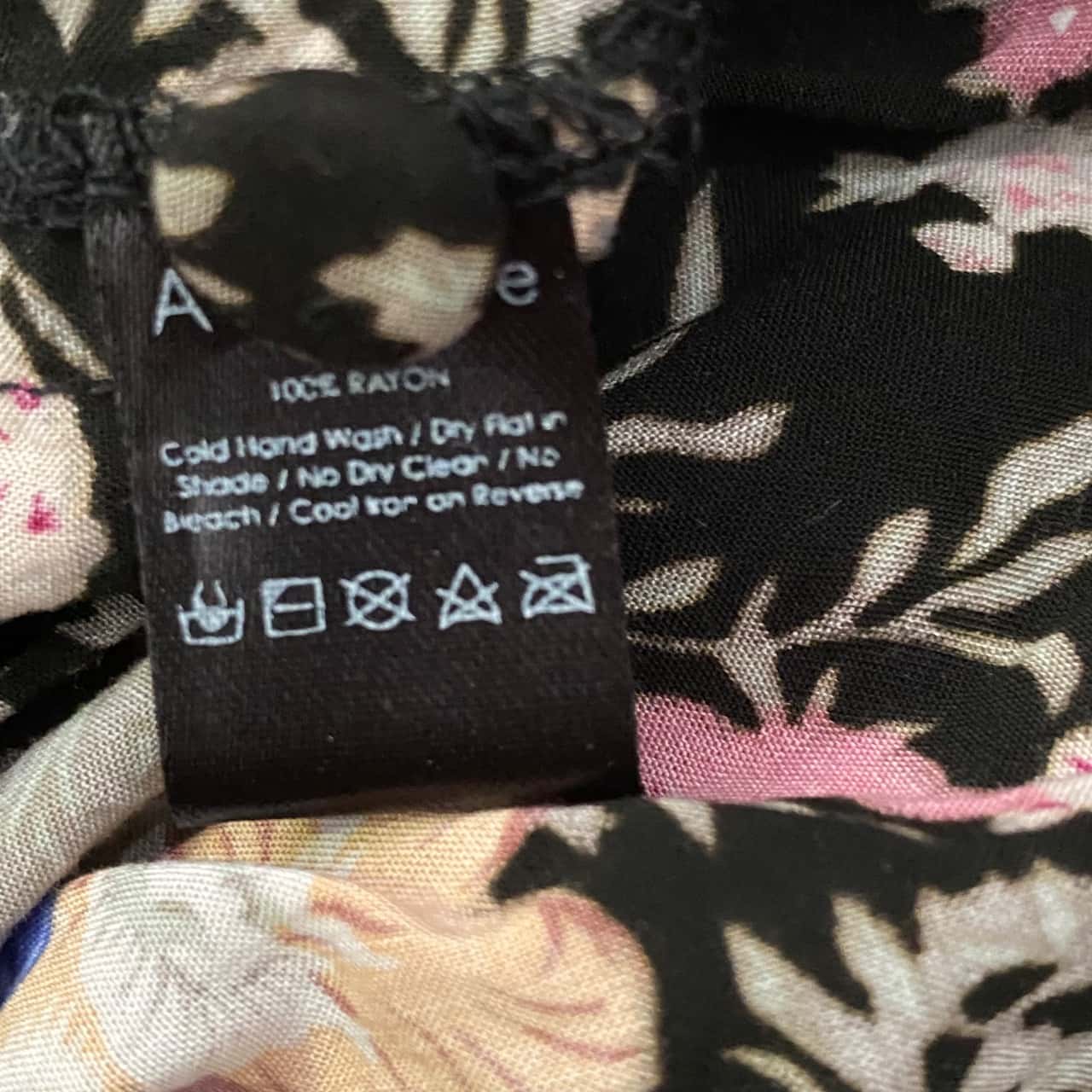 Auguste The Label Womens Size 10 Floral Midi Dress Black / Floral