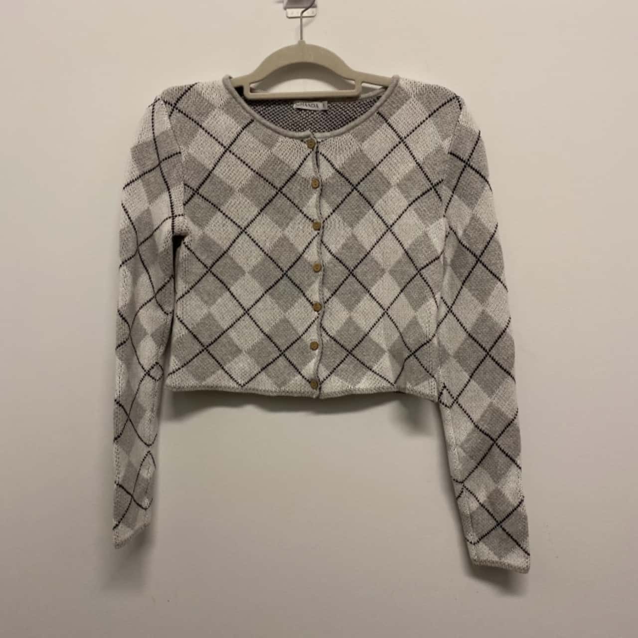 Ghanda Womens Size S Cardigans Grey (s)