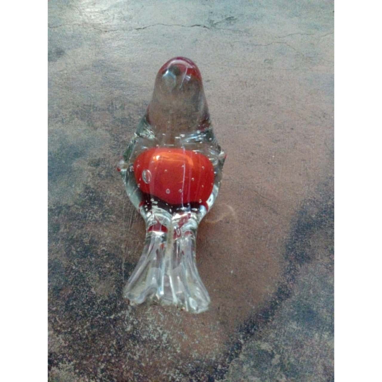 Beautiful Red Glass Bird