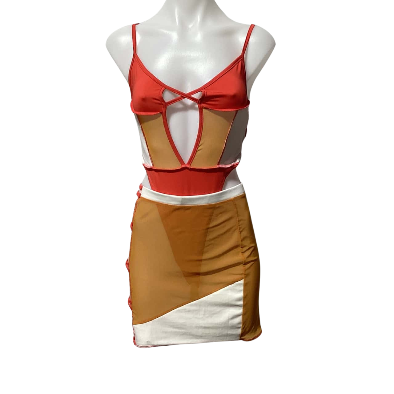 Womens Cape Clique Size S Multicoloured one piece & skirt set