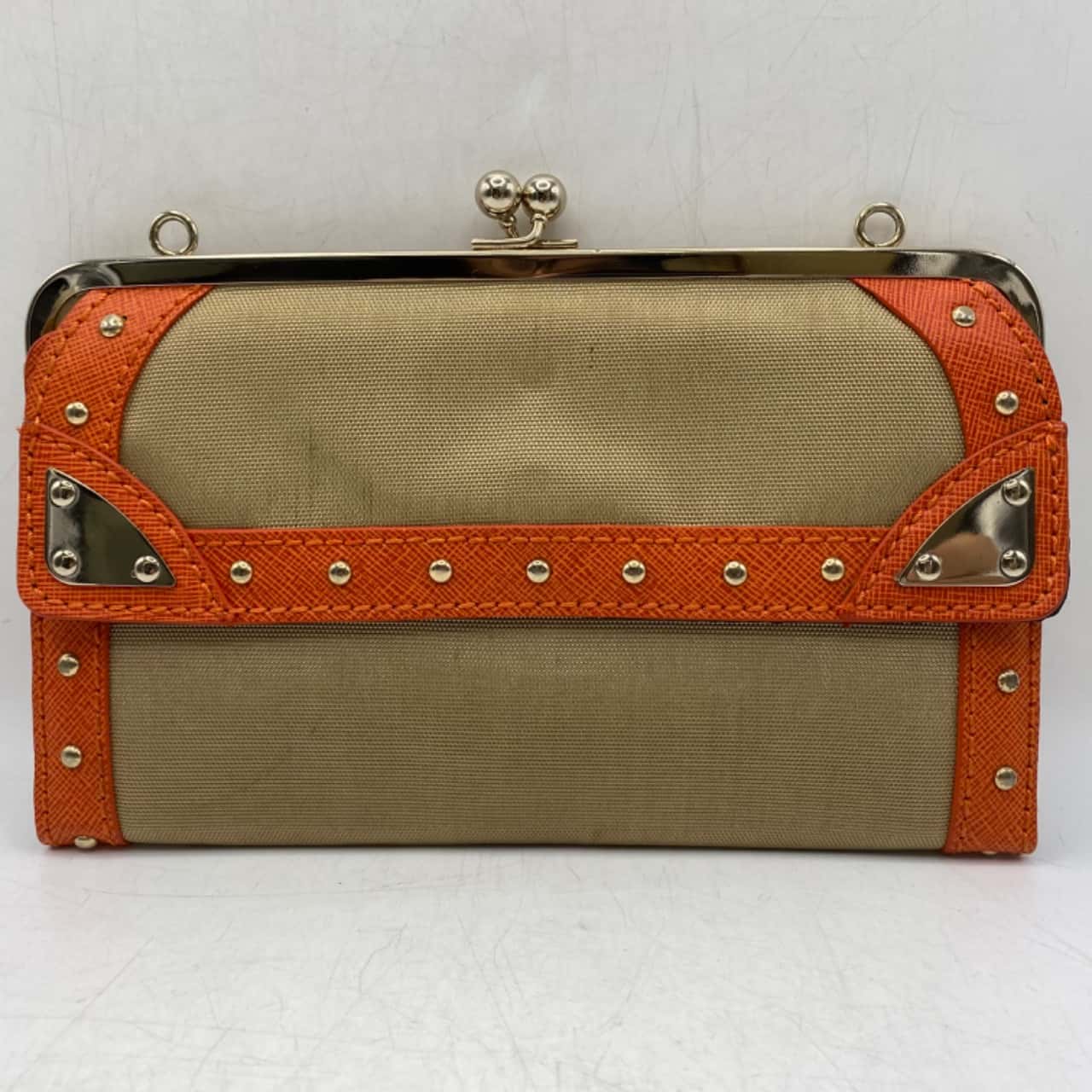 MNG Womens Purse Orange and Tan (Missing Shoulder Chain)