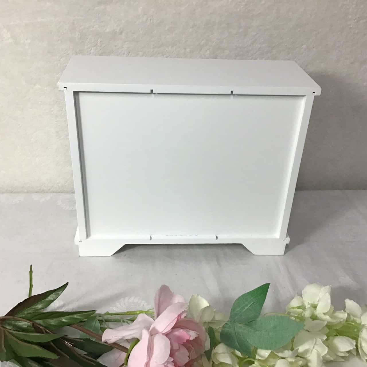 *REDUCED* White Two Door with Glass Inserts and Four Central Drawers ...