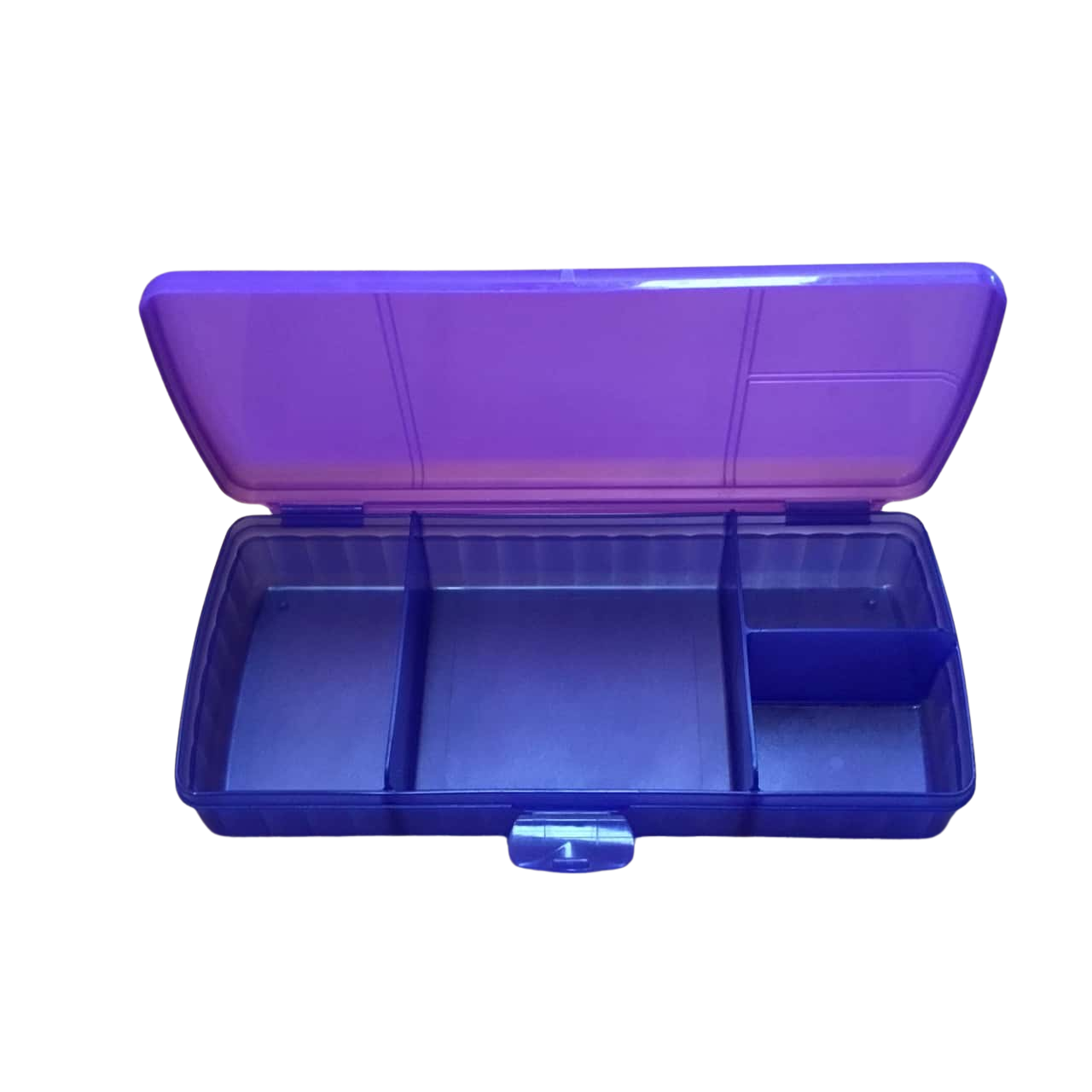 Tupperware Purple Clip Lunchbox With Four Sections 4195A-1(s)