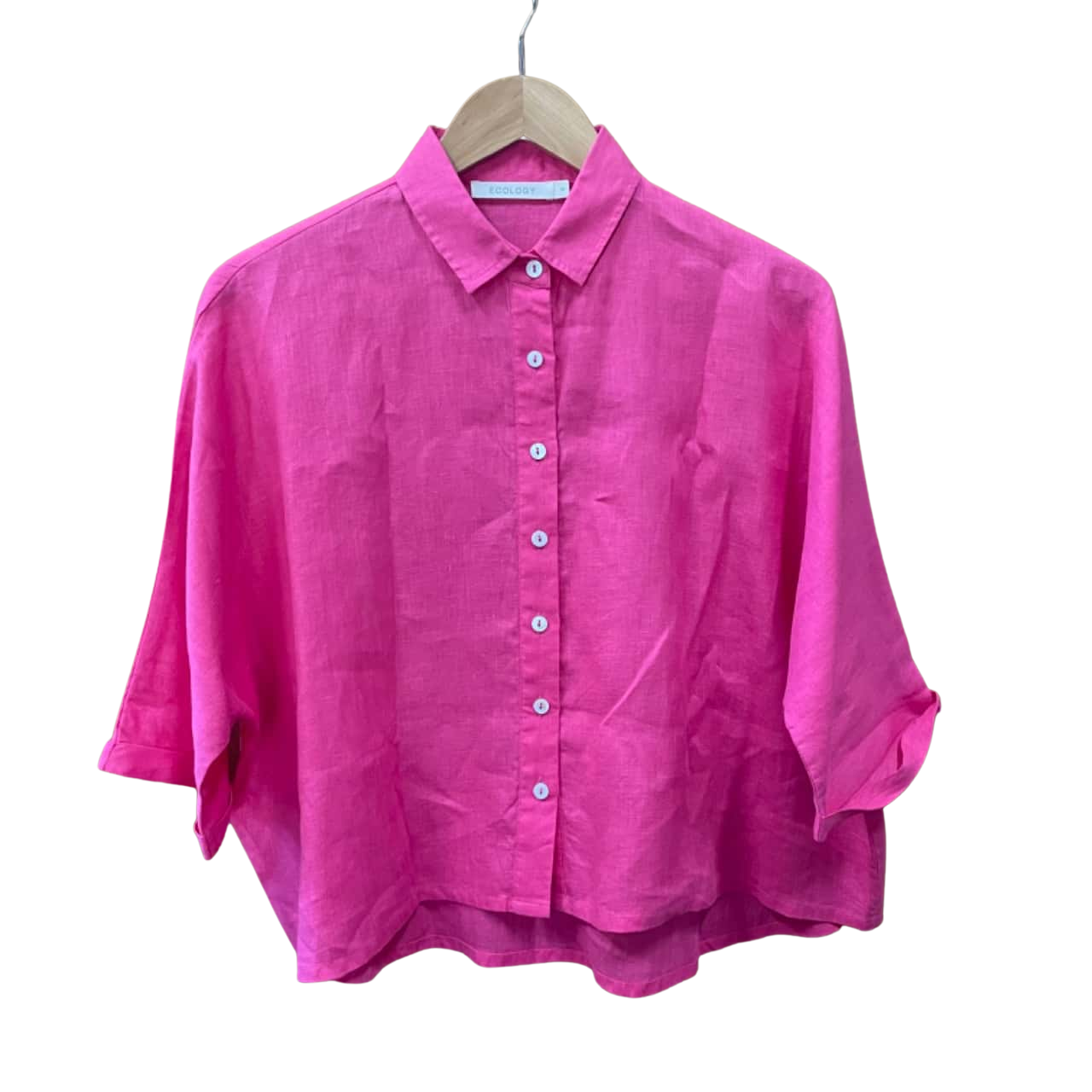 Ecology Hot Pink Linen Shirt M(s)
