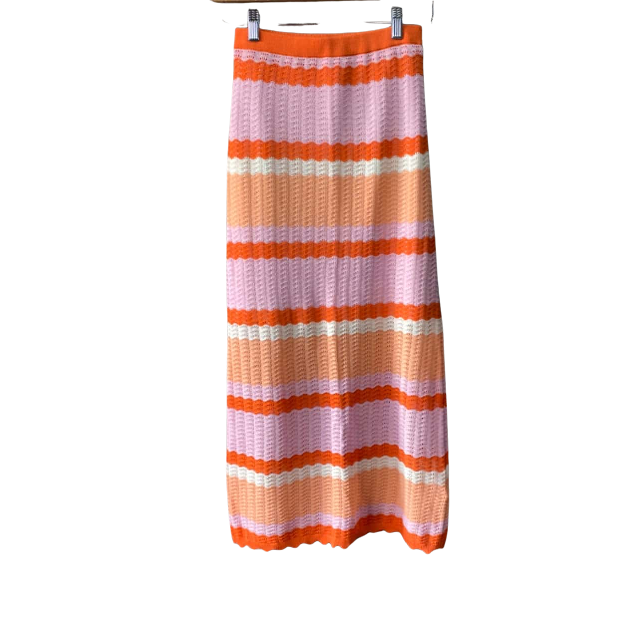 Steele Womens Size S Pencil Orange Pink White S