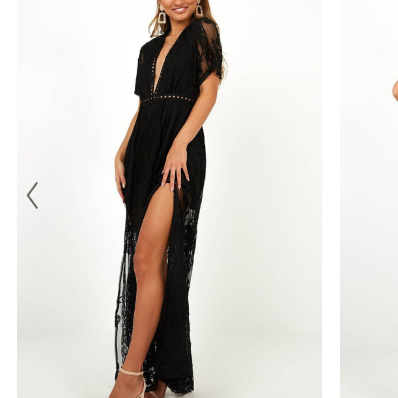 Showpo Black Love Spell Maixi Dress Plus Size 20(s)