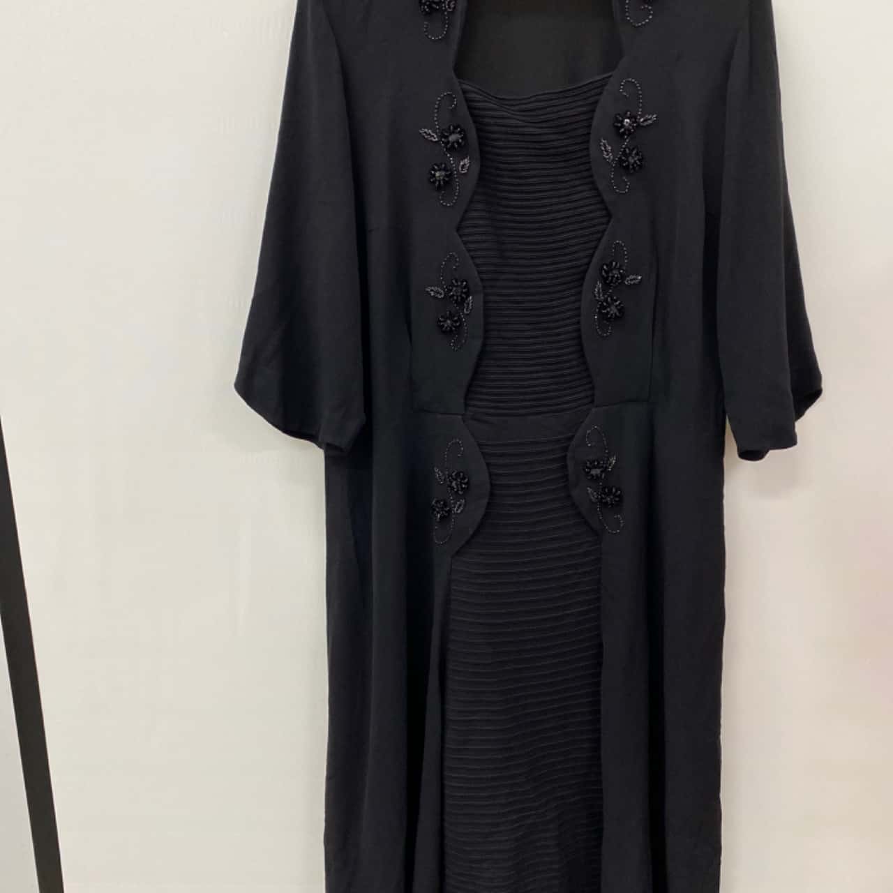 Van Roth Womens Size 20 / 22 Maxi Dress Black (s)