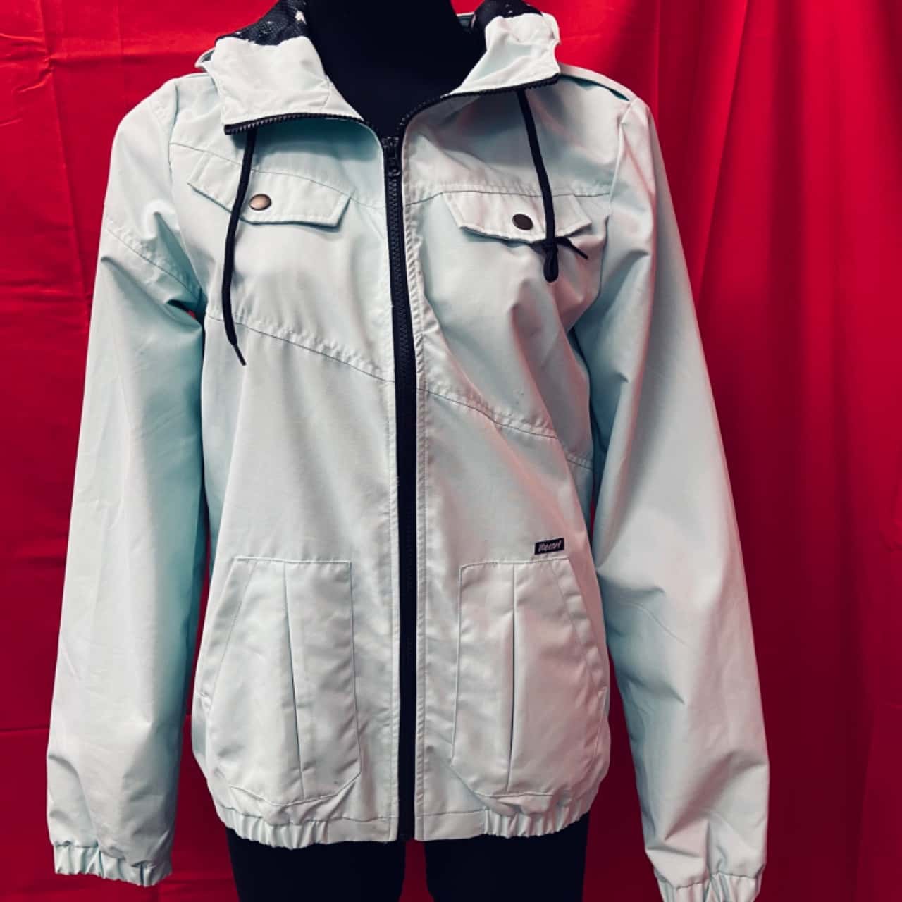 Volcom Womens Size M Front Zipper Aqua (s)