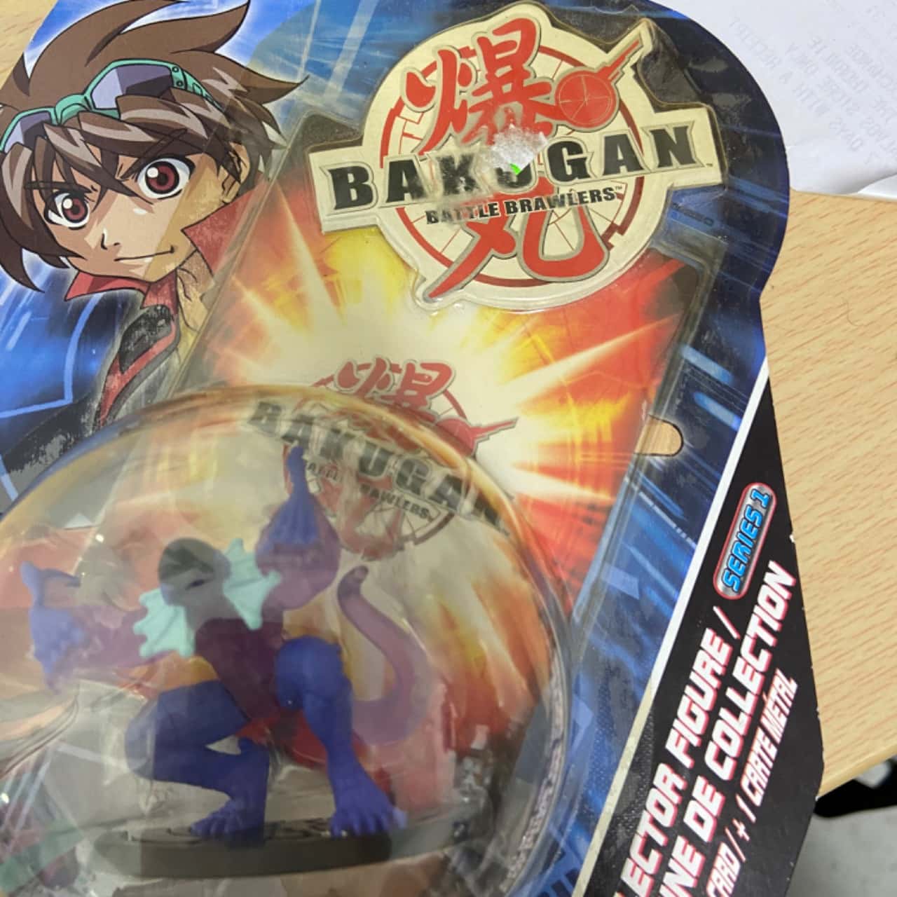 Rare Original Bakugan Collector Figure With Card Series 1 Preyas(s)