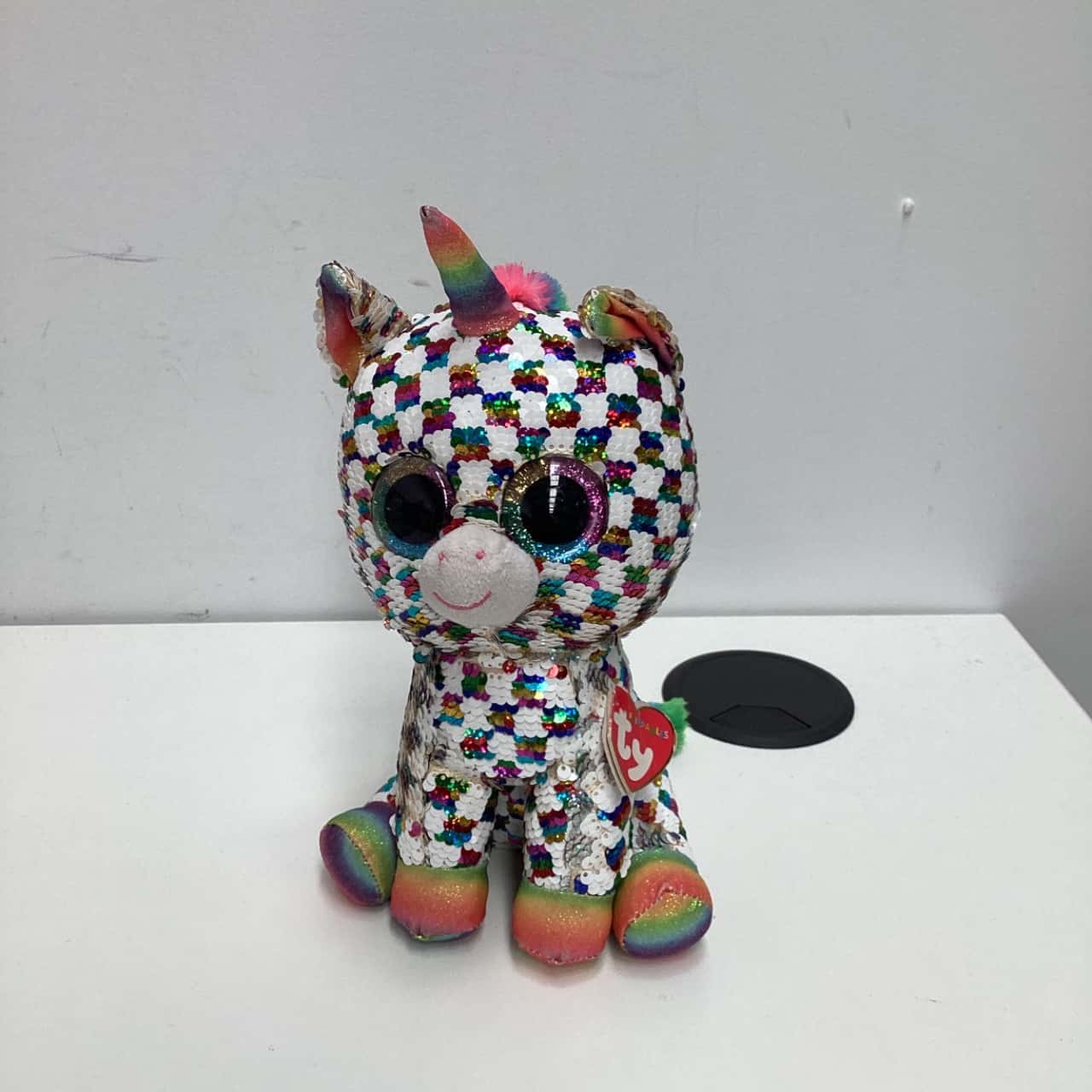 Flippables ty unicorn beanie toy