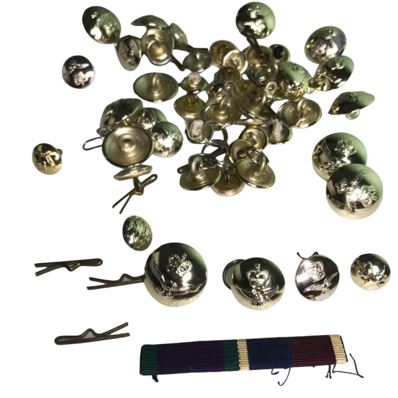 50 Vintage Authentic Air Force Military Buttons Various Sizes Gaunt ...