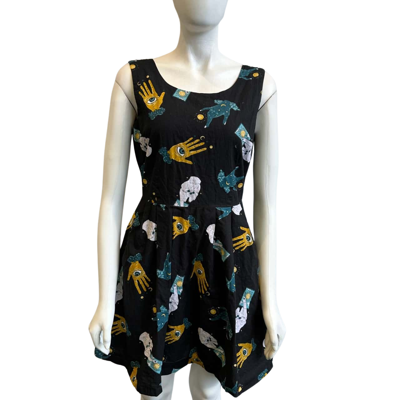 Dangerfield Womens Size 12 Sleeveless Midi Dress Black S