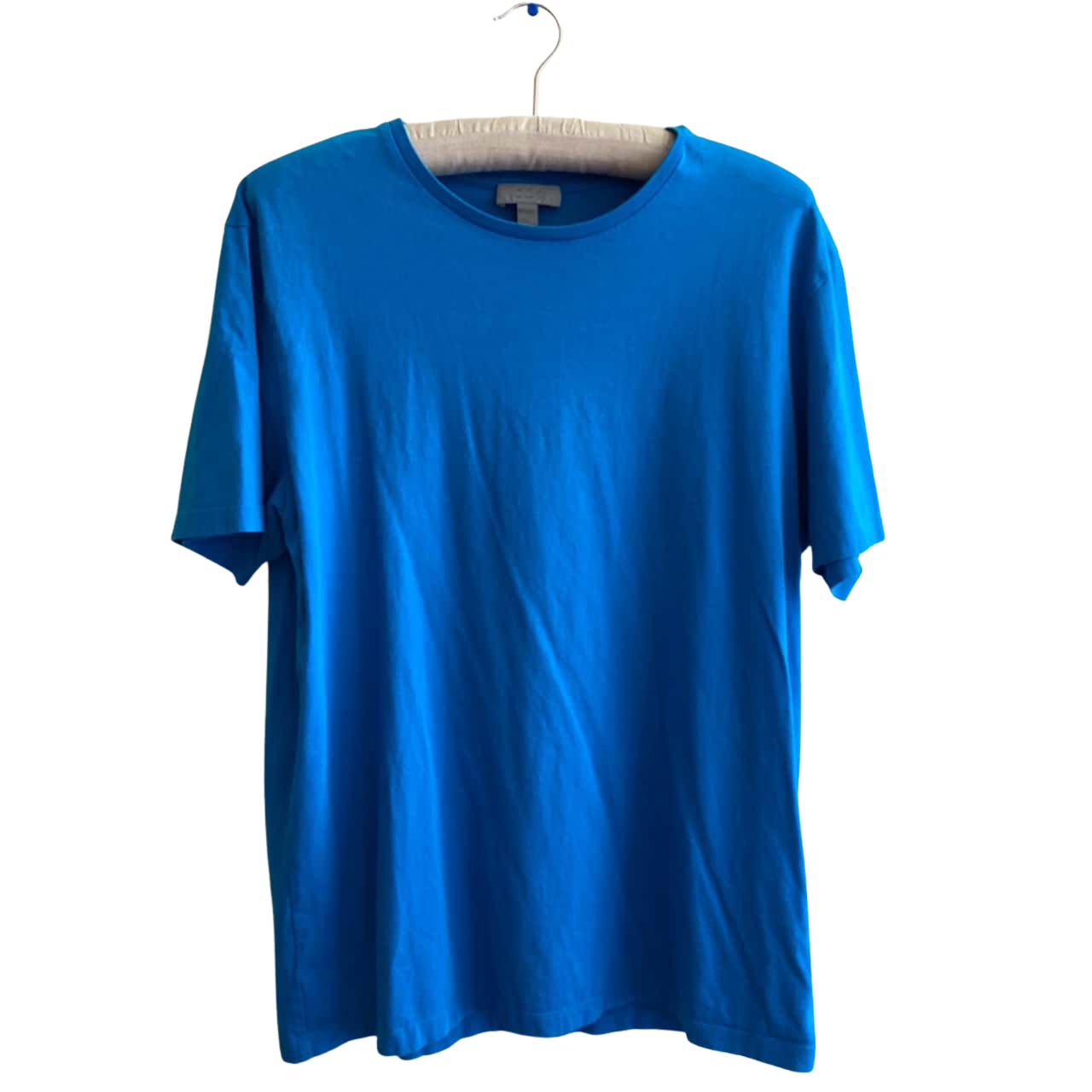 COS Size L bright-blue T-shirt 100% cotton