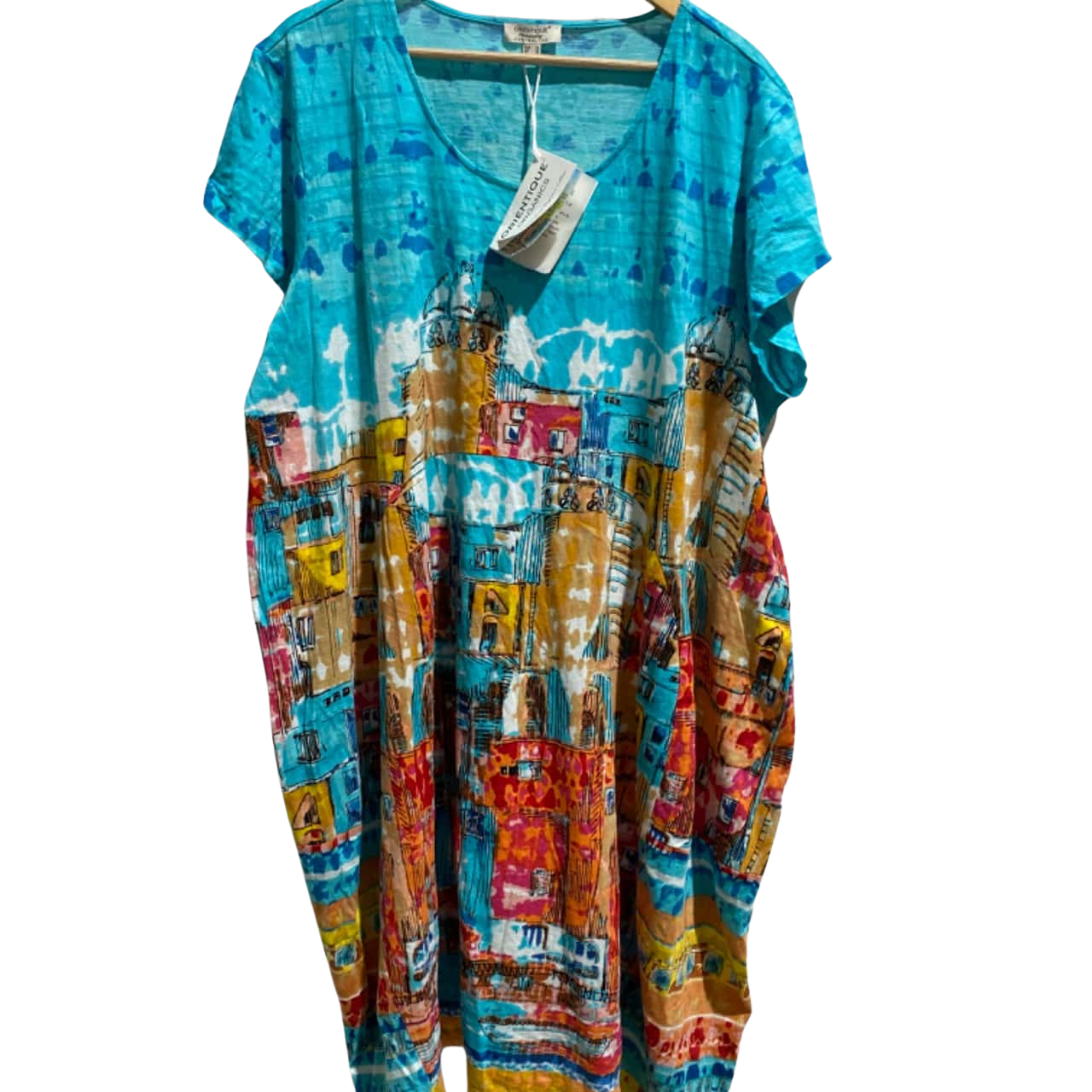Orientique Womens Size 20 Free Size Dress / Kaftan Multicoloured ...