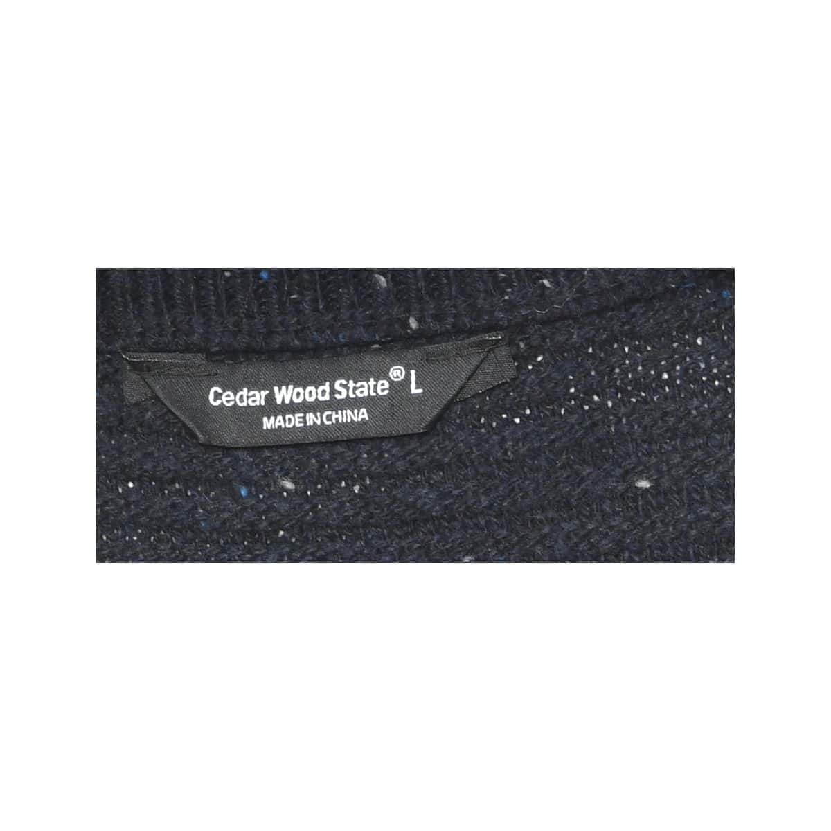 Cedar Wood State Mens Size XL Rib Knit Jumper Navy Blue (s)