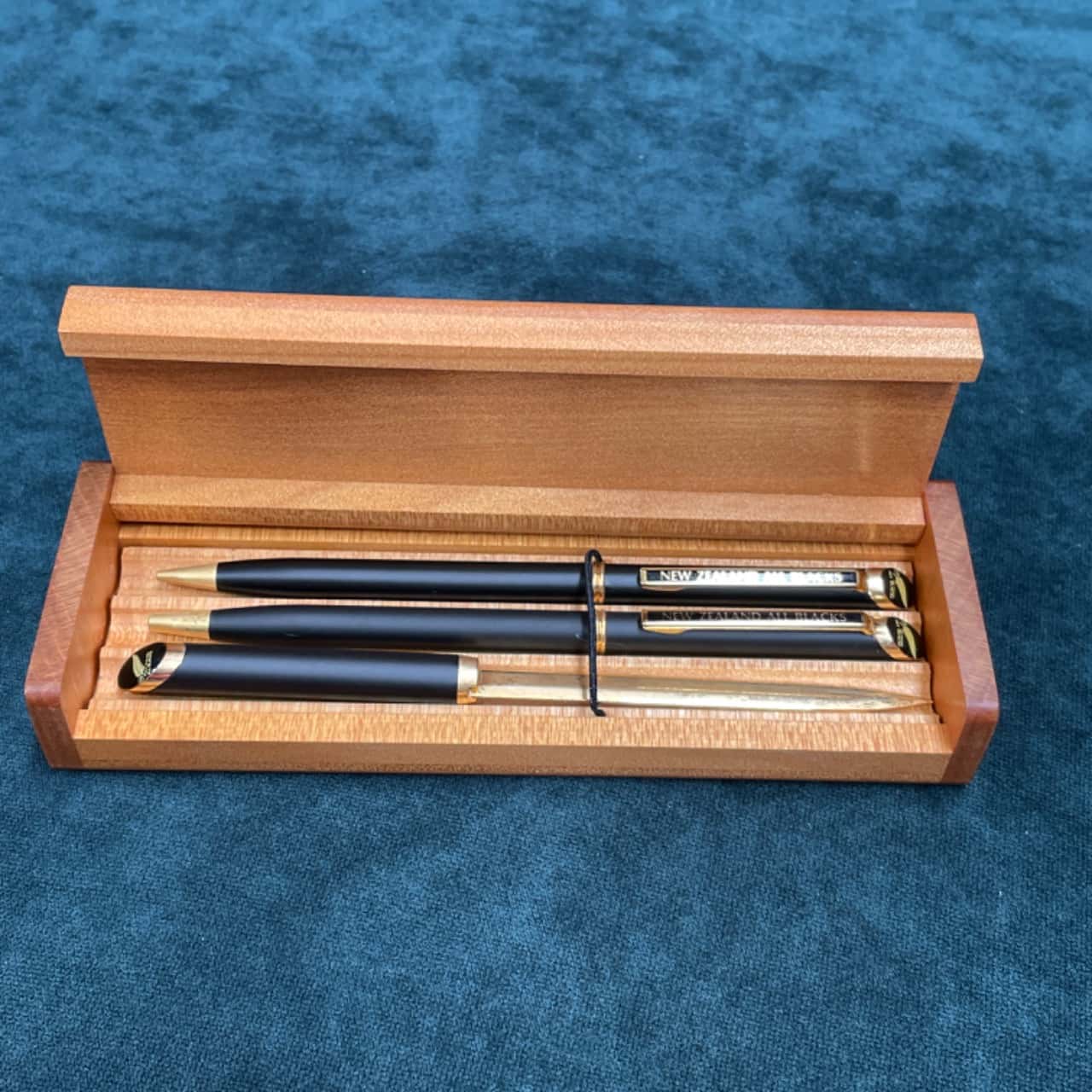 3 Pen set. New Zealand All Blacks. Pen, Pencil and Letter Opener (s)