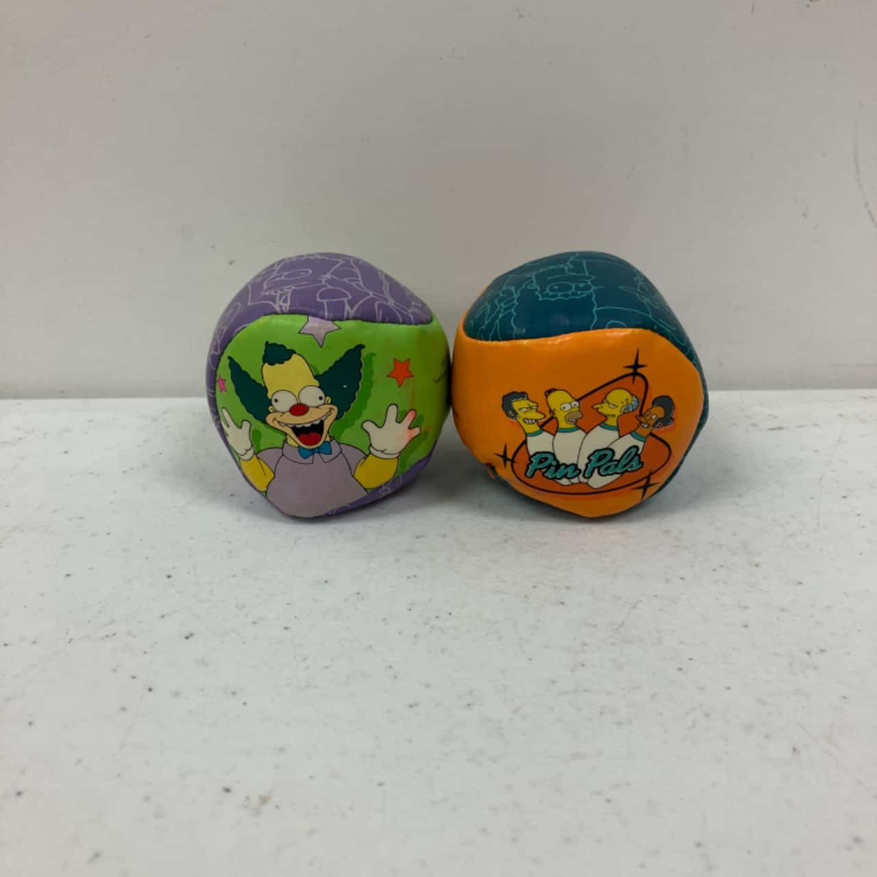 Vintage Rinco The Simpsons Juggling Balls x2