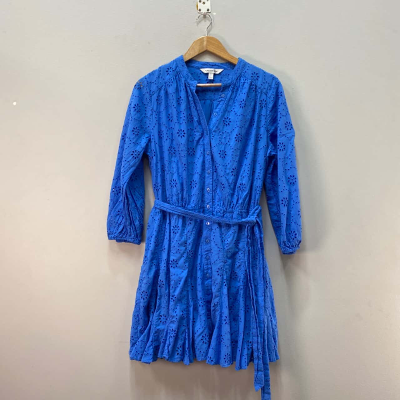 Forever New Womens Size 16 Mini Dress Cornflower Blue (s)