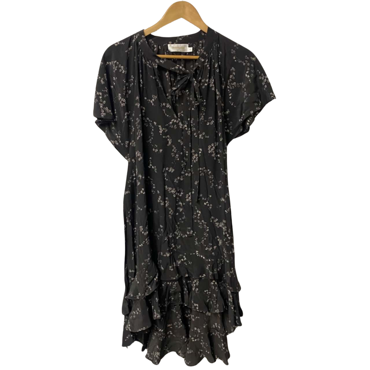 Zimmermann Womens Size 2 Short Sleeve Dress Floral / Grey (s)