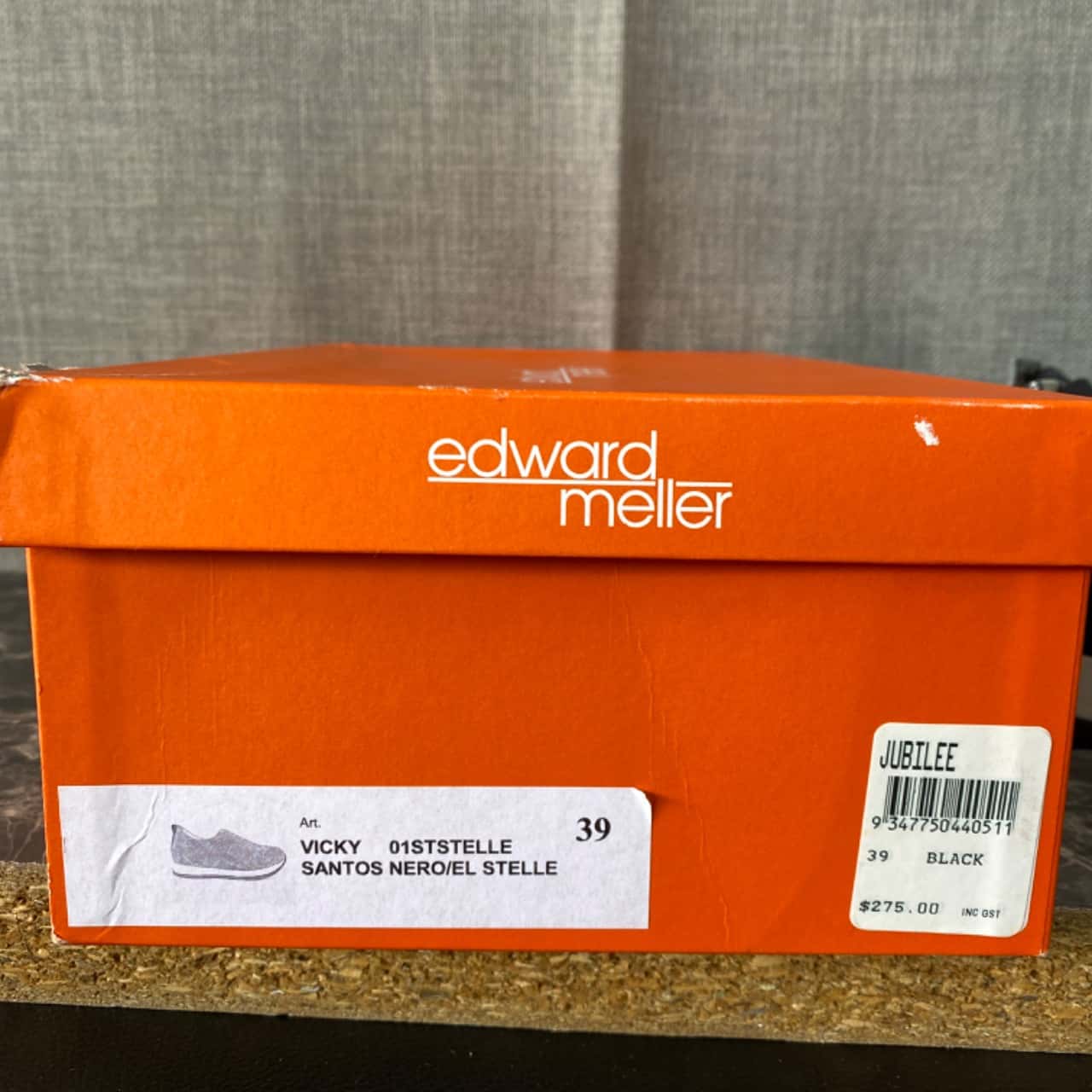 Edward Meller Womens Size 39 Shoes Black / White RRP $275(s)