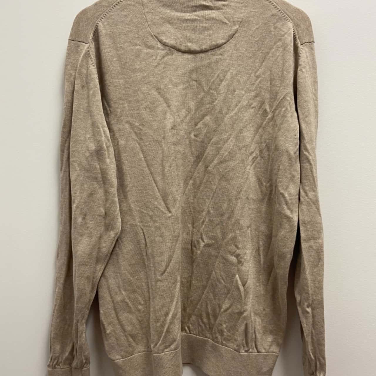 MensBugatti Size 40 Crew Neck Cream (s)