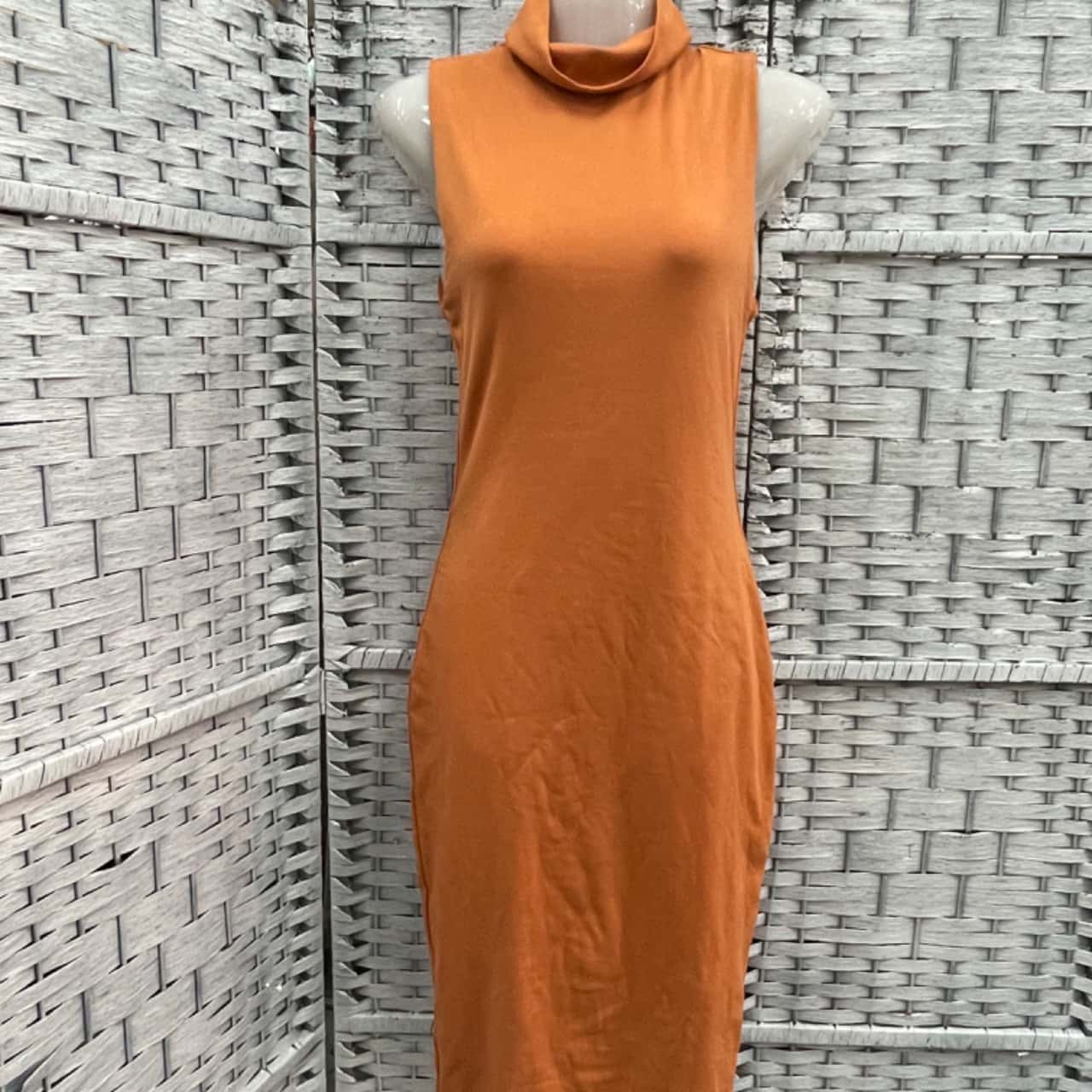 Kookai Womens Size 1 Bodycon Dress Brown