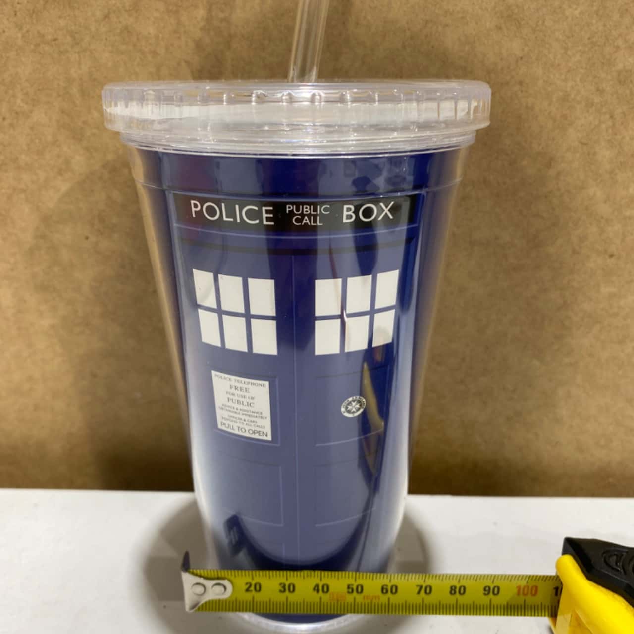 Doctor Who drinking bottle & Straw(s)