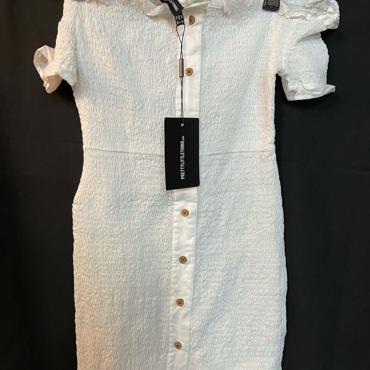 Pretty Little Thing Womens Size 10 Bodycon Dress White