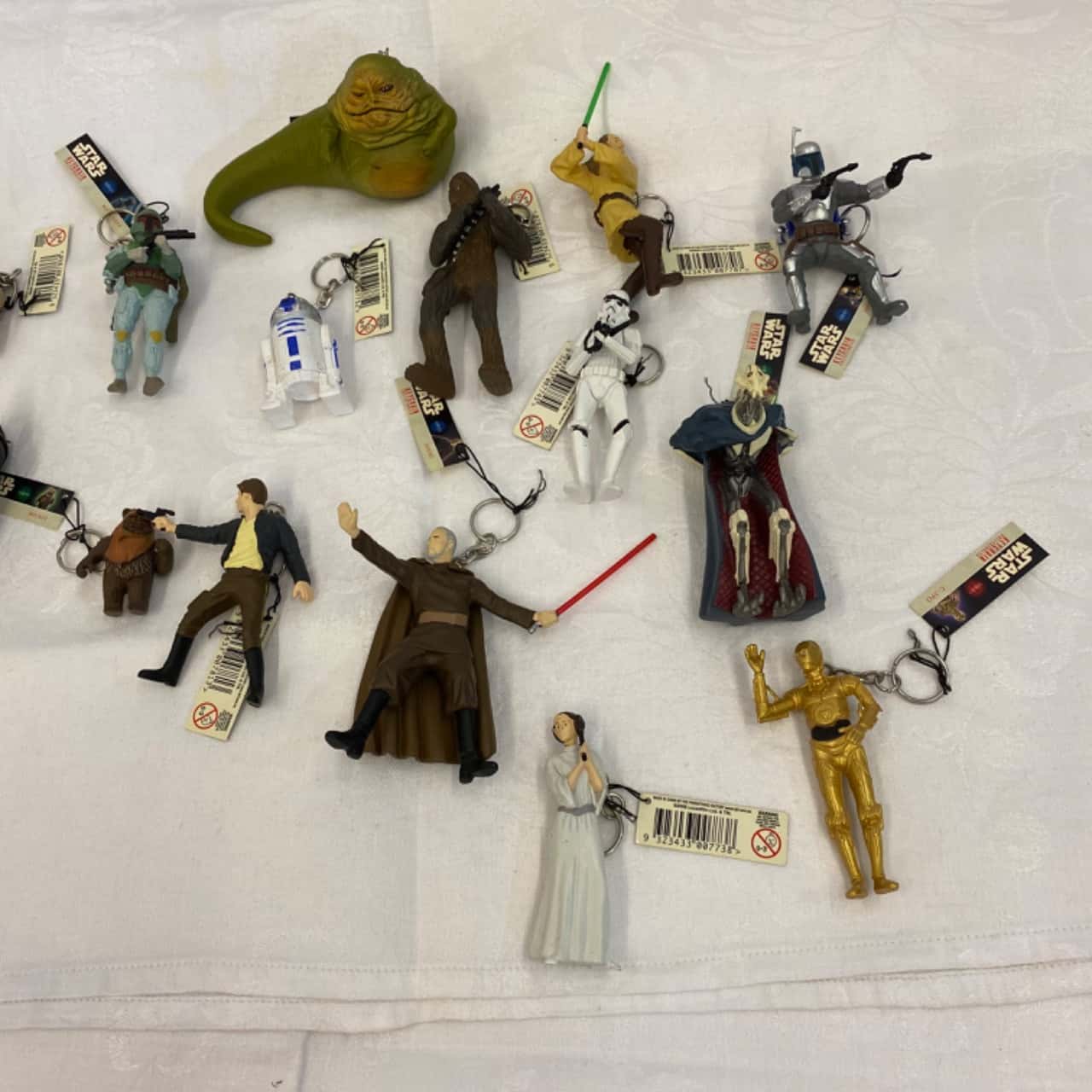 Star Wars Series 1,2 &3 collectable key rings with tags (s)