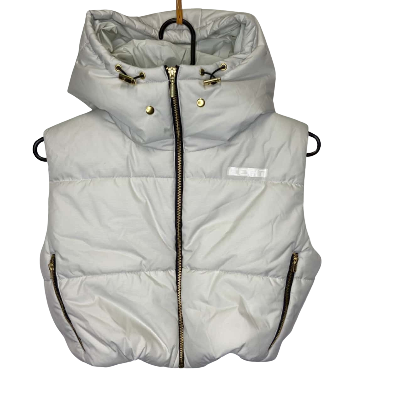 Echt Womens Size M Essentia Vest Jacket White (s)