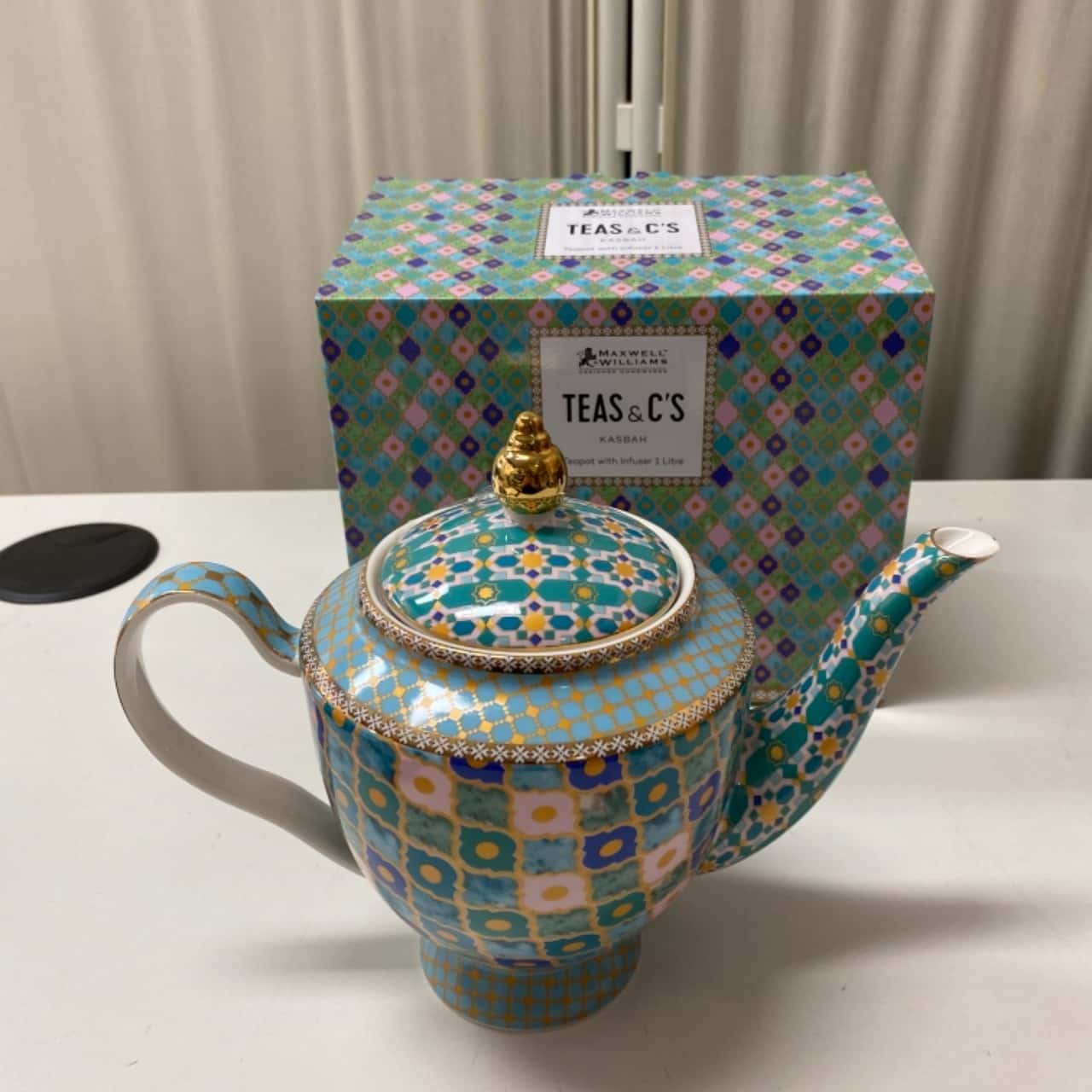 Maxwell & Williams Infuser Teapot Green Pattern(s)