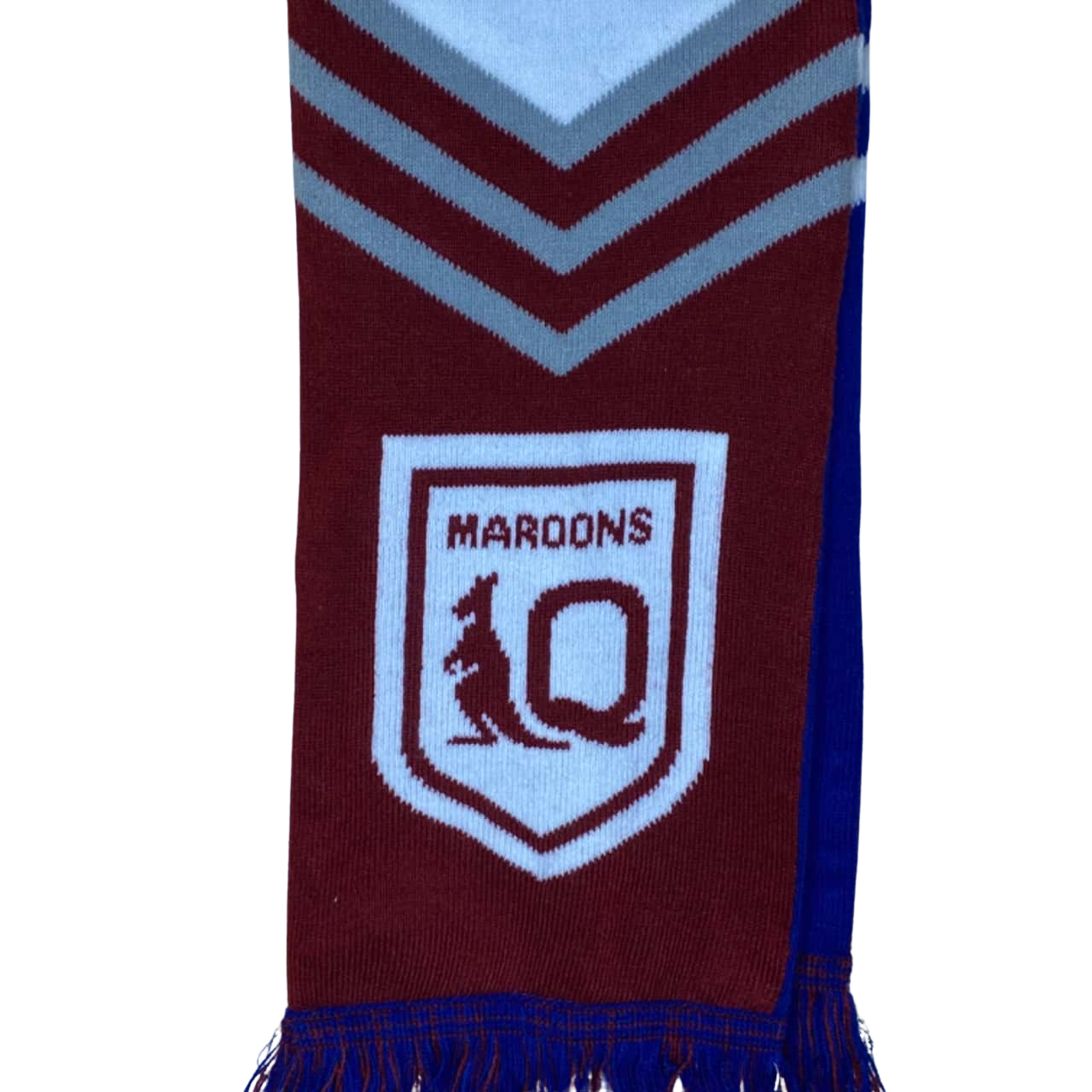Reversible Mens State of Origin Scarf One Size Blue / Maroon