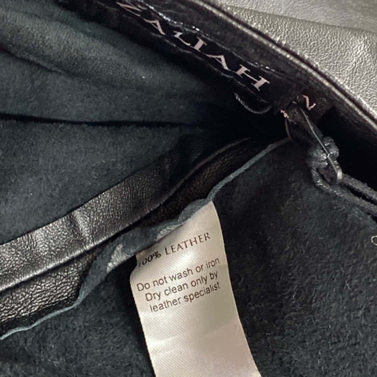 Zaliah Womens Size 6 Black Leather Skirt BNWT