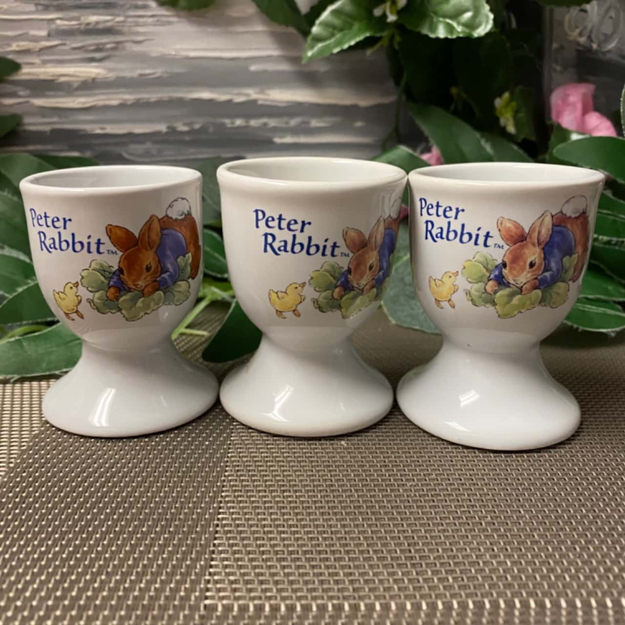 Egg cups x 3 Peter Rabbit Porcelain (s)