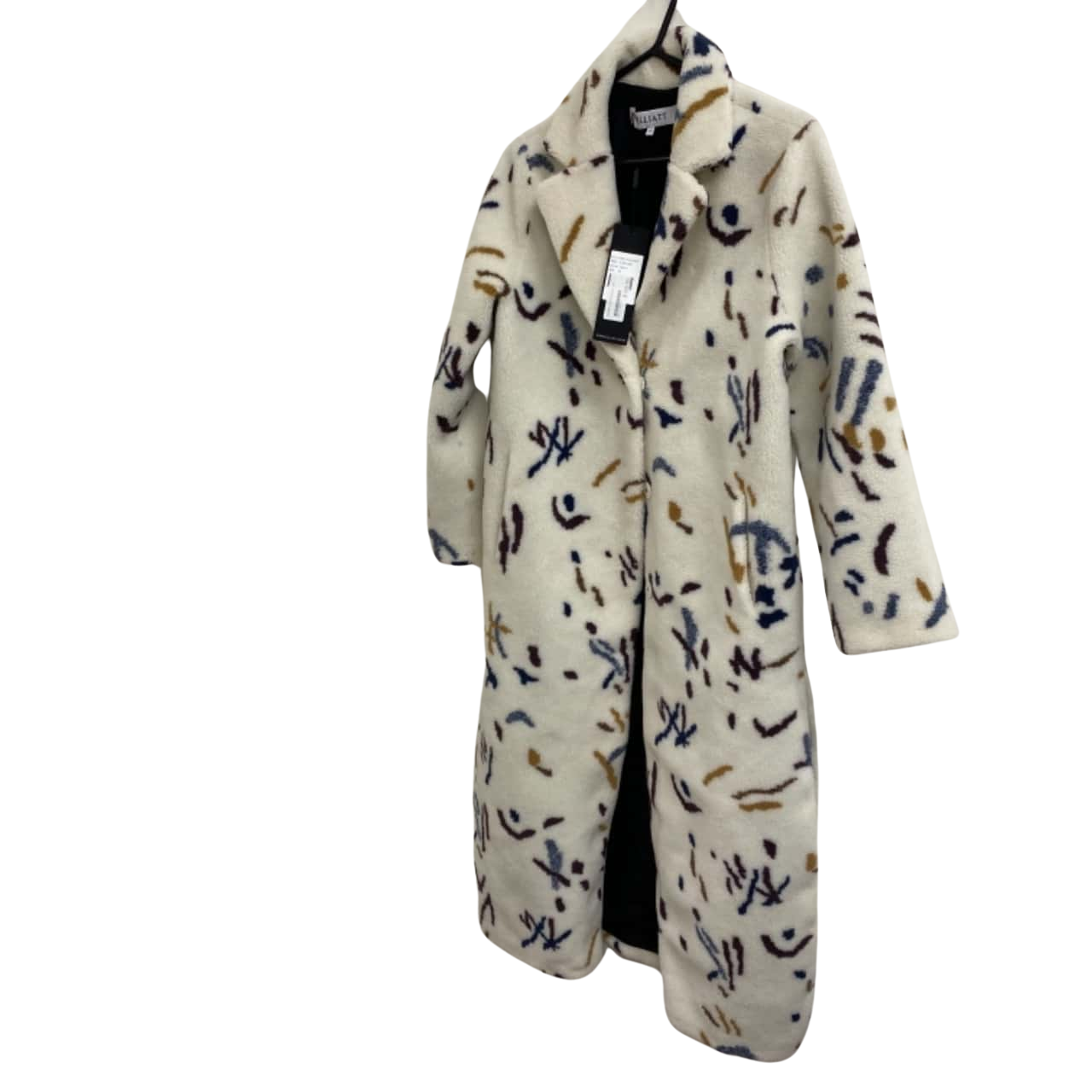 Elliatt Womens Size XS Cream / Pattern multi Clara coat (s)
