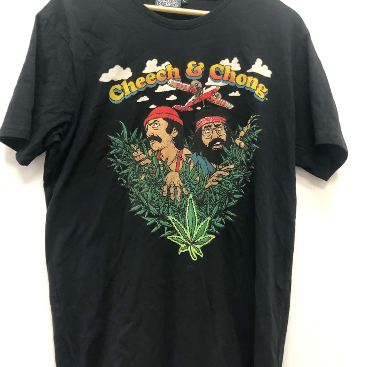 Cheech&Chong Mens Shirt Size L Black (s)